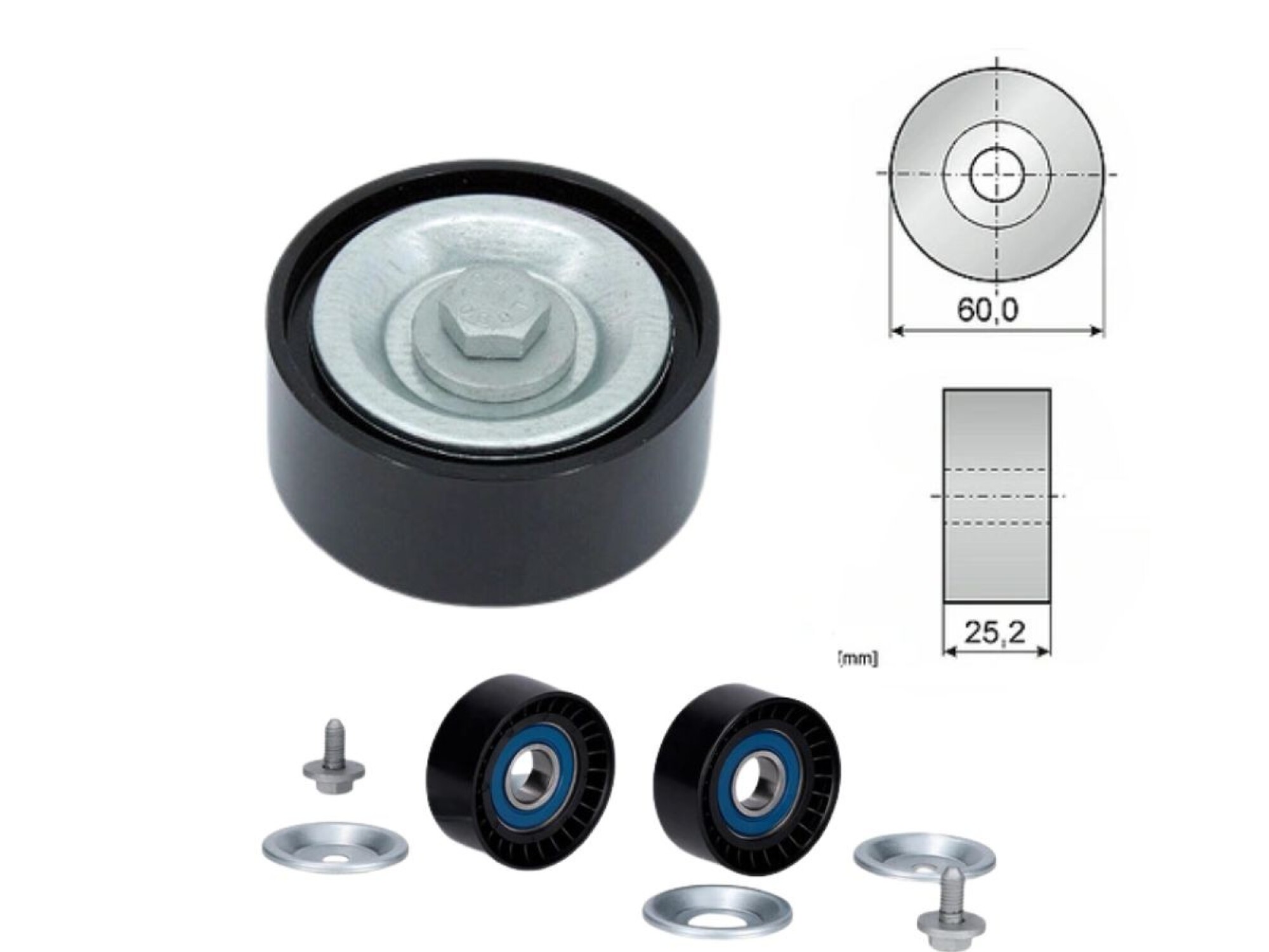 Tensor Guia Correa Renault Sandero/Stepway/Duster/Oroch/Logan 10-25 ...