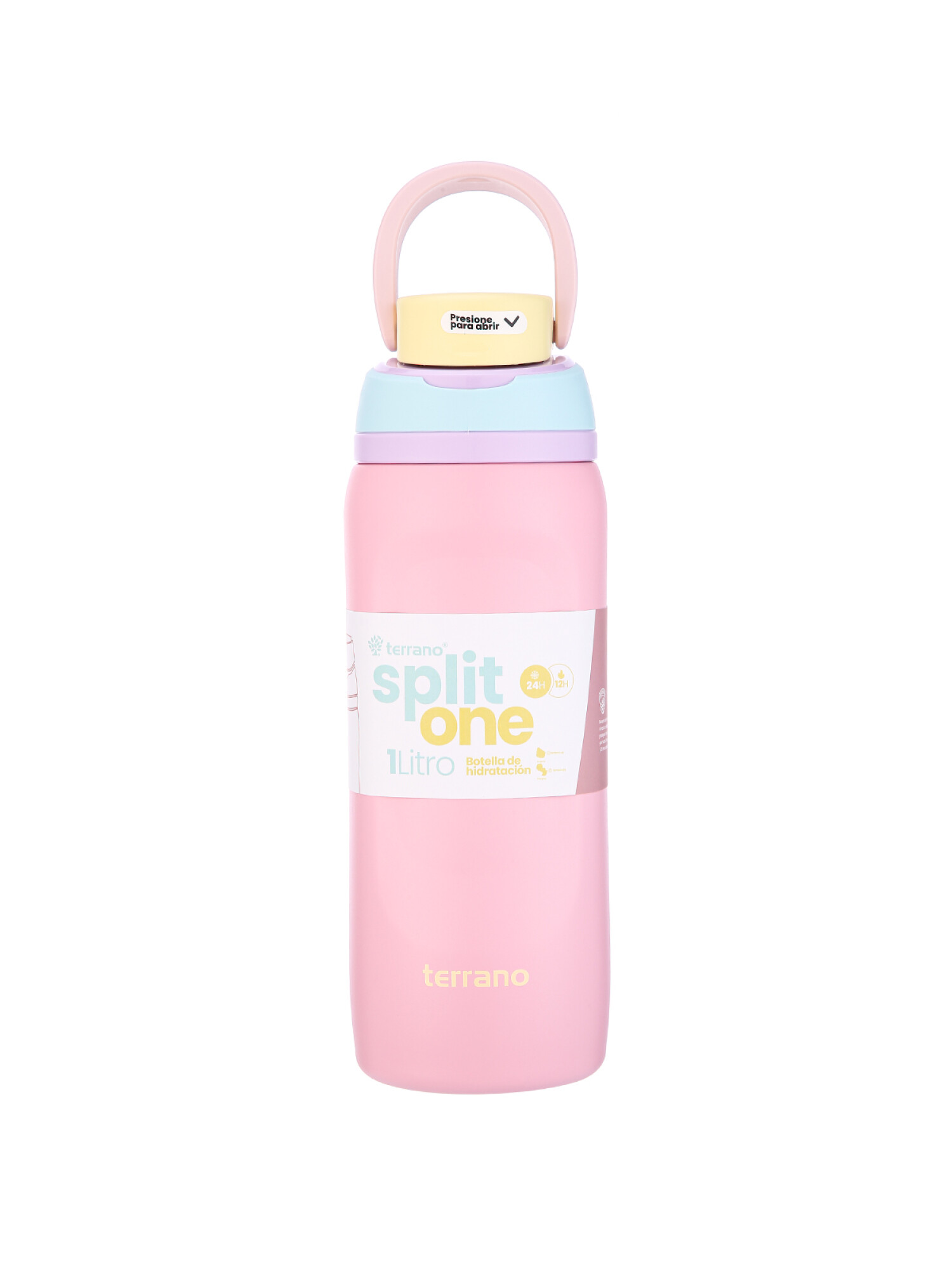 BOTELLA SPLIT ONE POP UP 1LT. - Rosado — Terrano