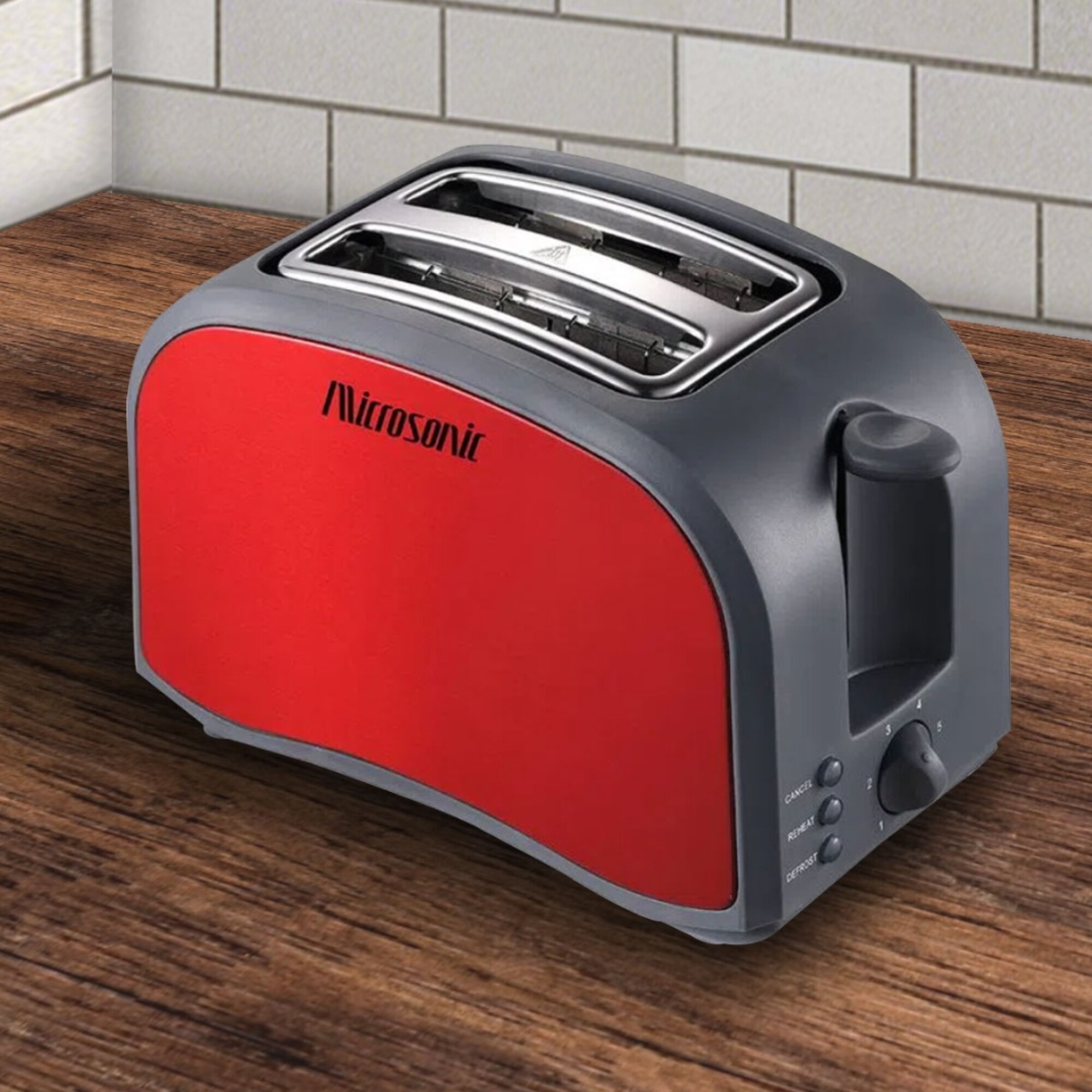 Tostadora Microsonic 2 Panes 6 Niveles - ROJO — Dimm