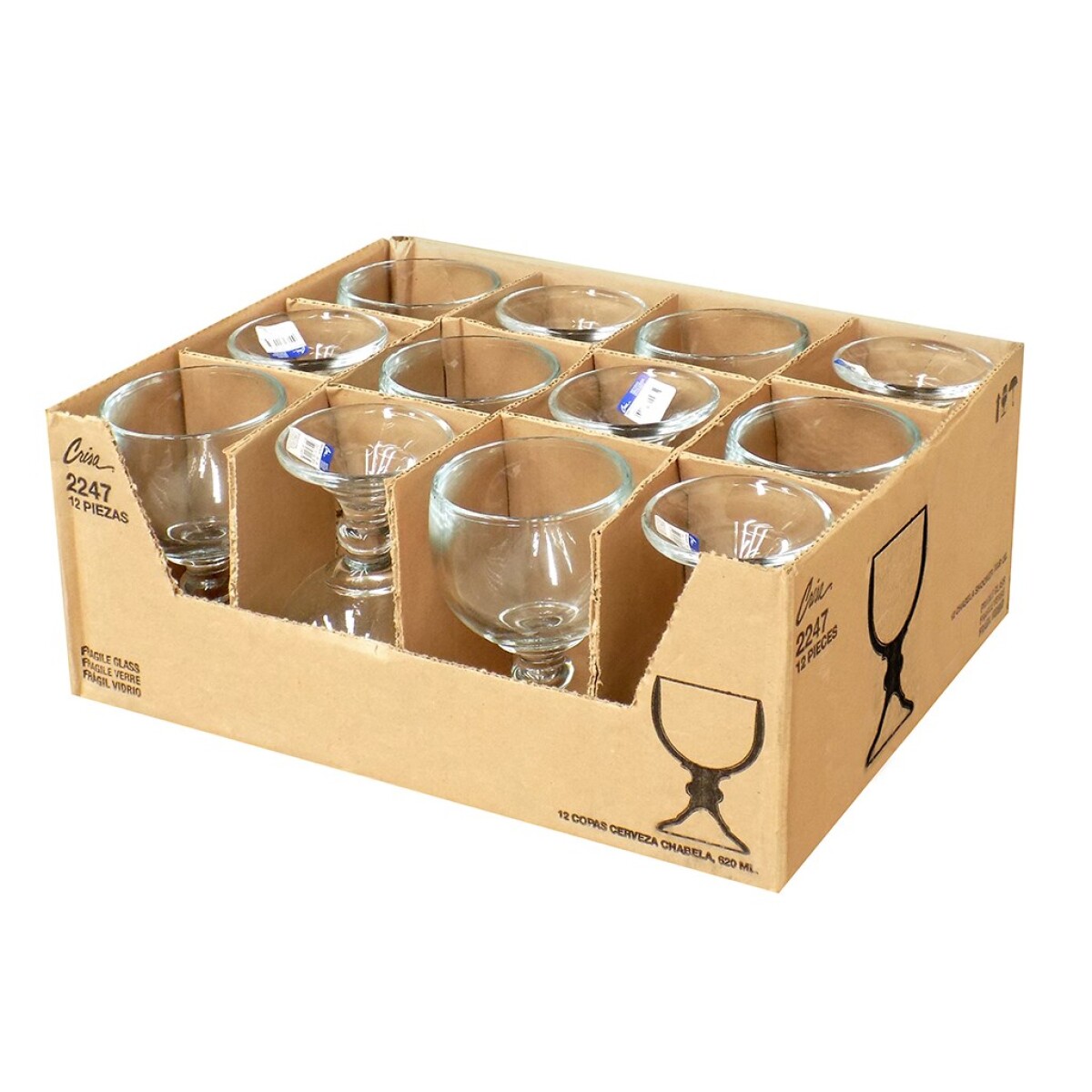 COPA CERVEZA 630 ML CHABELA CRISA — Deco Hogar