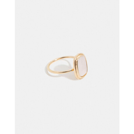 Anillo Con Acrílico - Dorado — Tienda Soy Santander