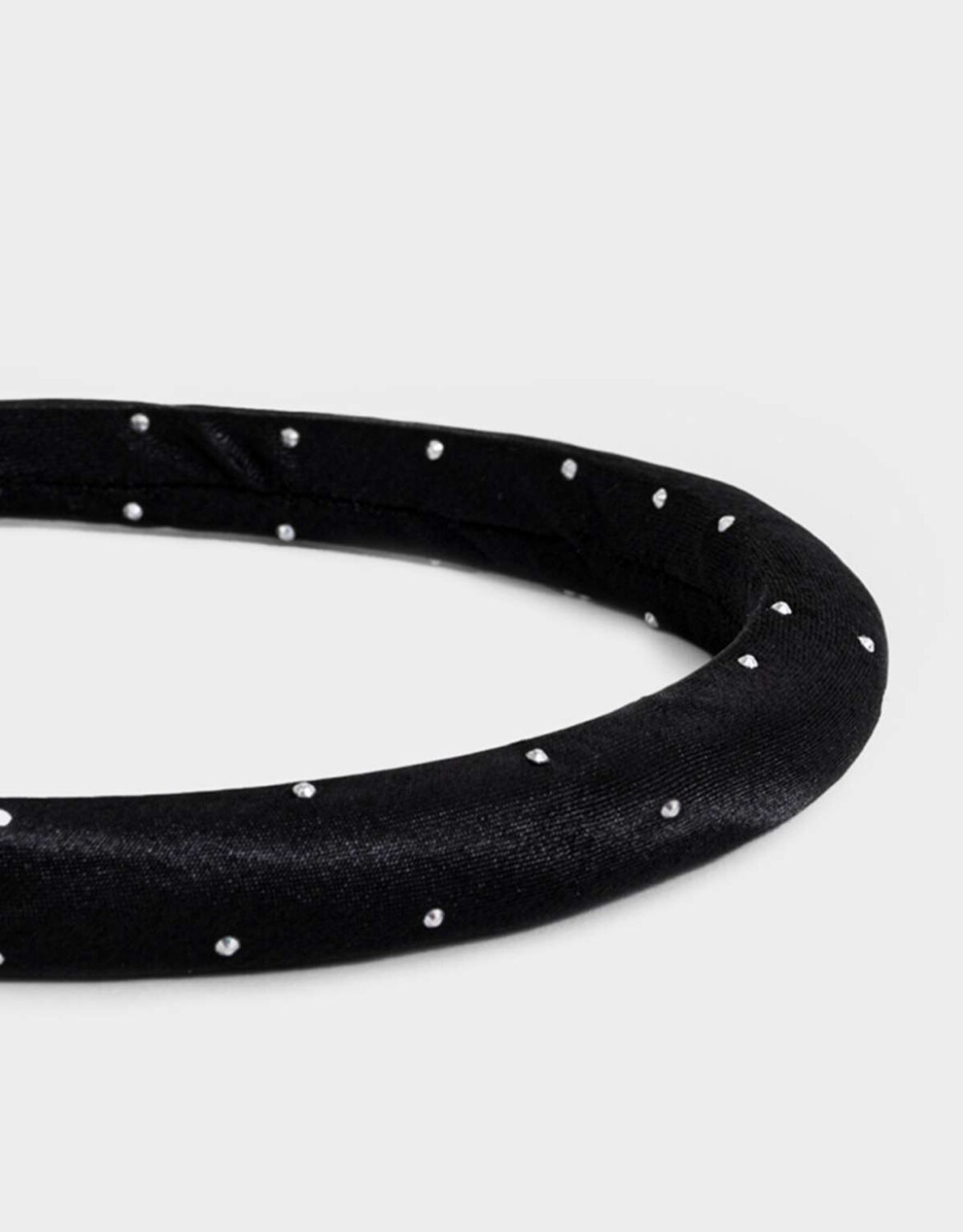 Vincha Puffy Strass - Negro — Tienda Soy Santander