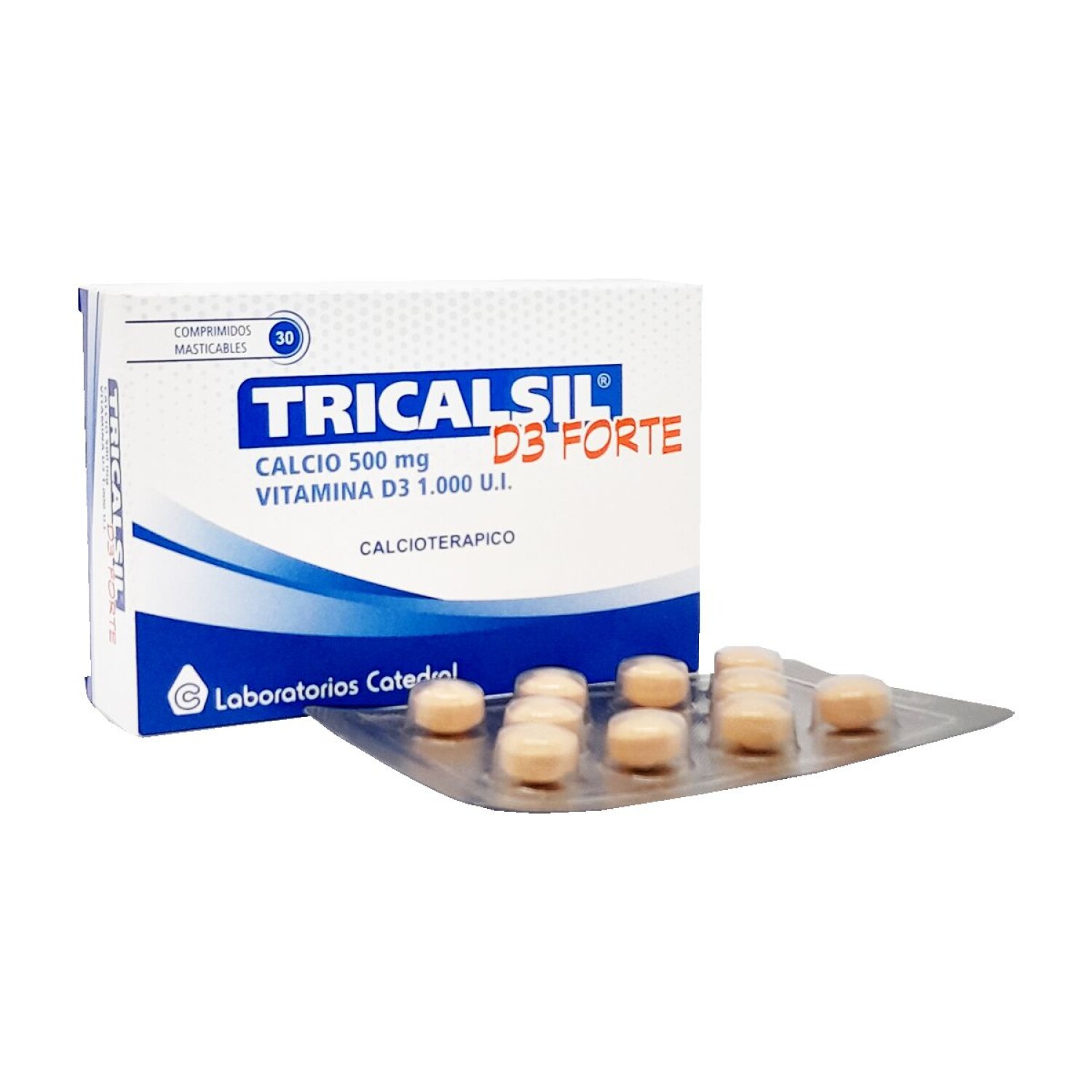 TRICALSIL D3 FORTE CJ X 30 COMP. MASTIC. — Farmacenter
