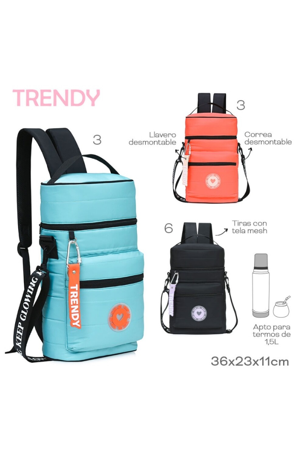 Mochila matera Trendy - Celeste — Canva Store