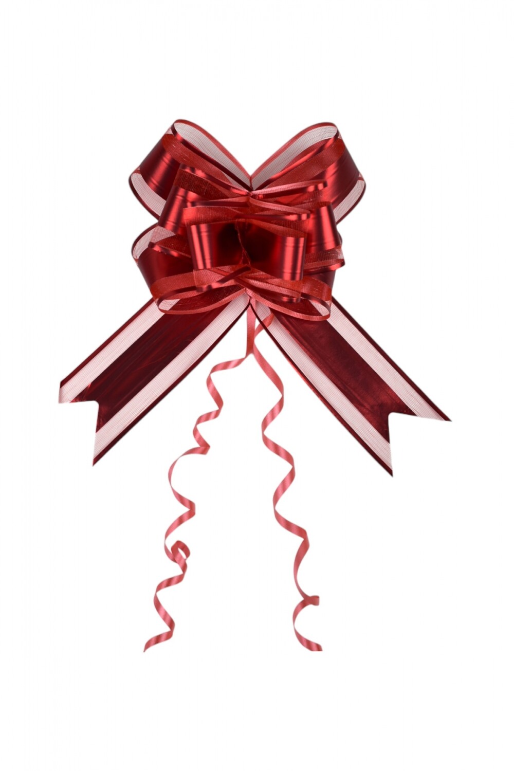 Moño magico grande 5,5 cm x 70 cm - ROJO — PaperPack