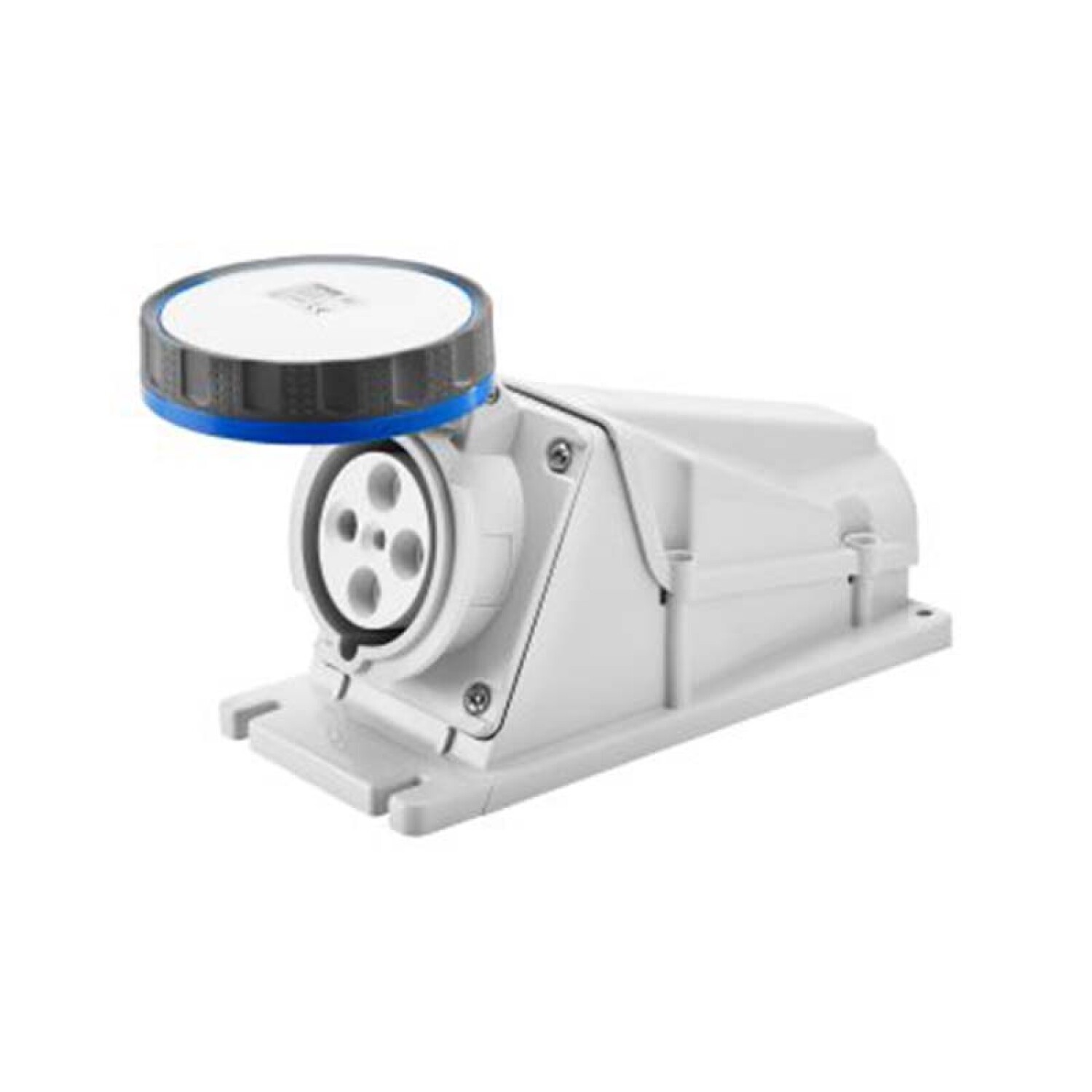 Tomacorriente ext. ind. IP67 3P+T 63A 9H 220V azul - GG2523 — Fivisa