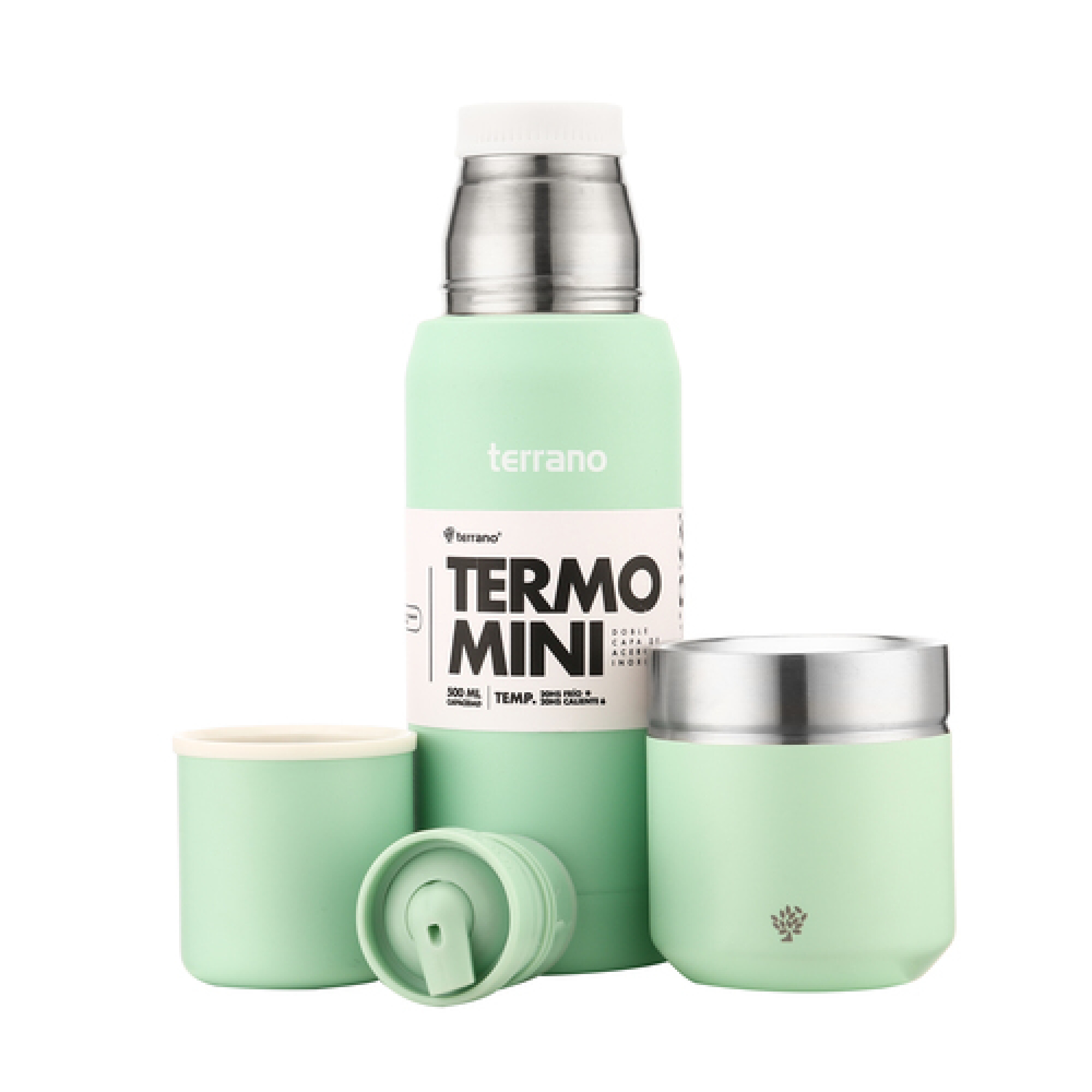 Kit Termo Mini + Mate Folkie - Verde Agua — Terrano