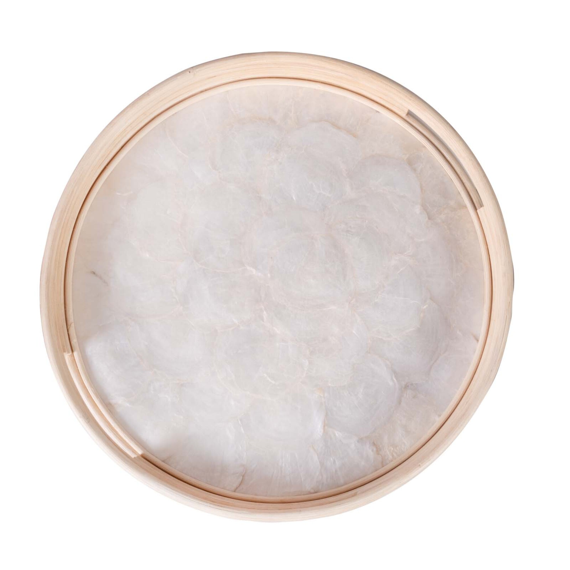 Bandeja Capiz Natural-beige Core — Divino