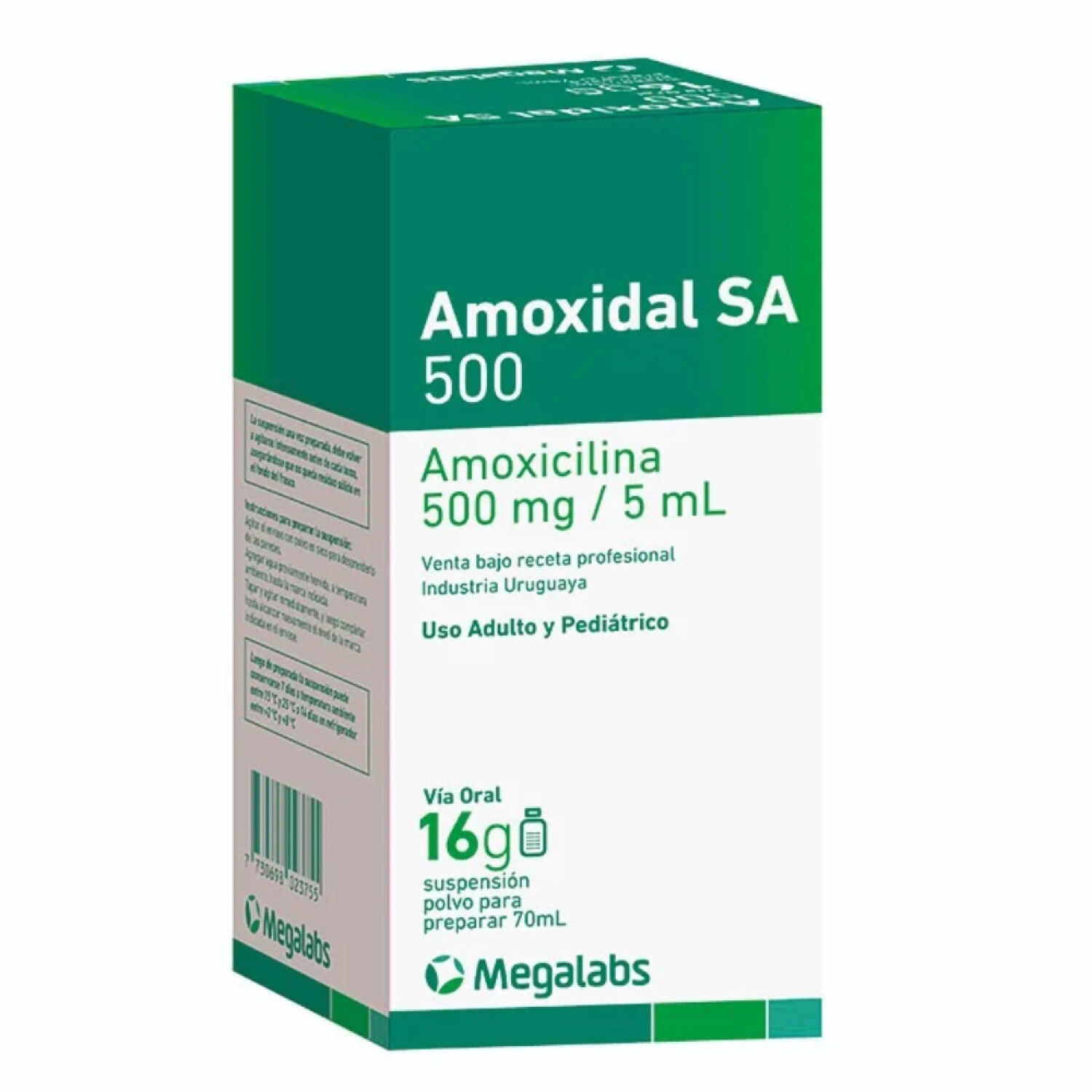Amoxidal S. A. 500 Mg — San Roque