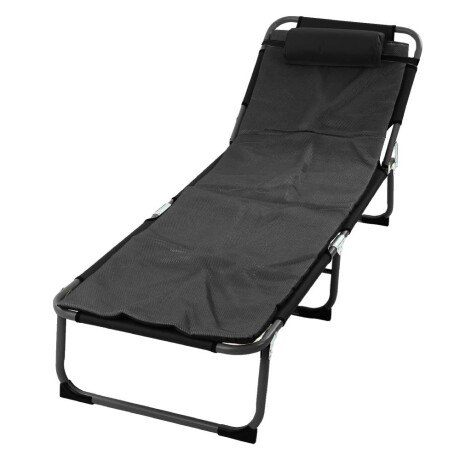 Catre cama plegable para camping con colchon 68cm ancho - Negro ...