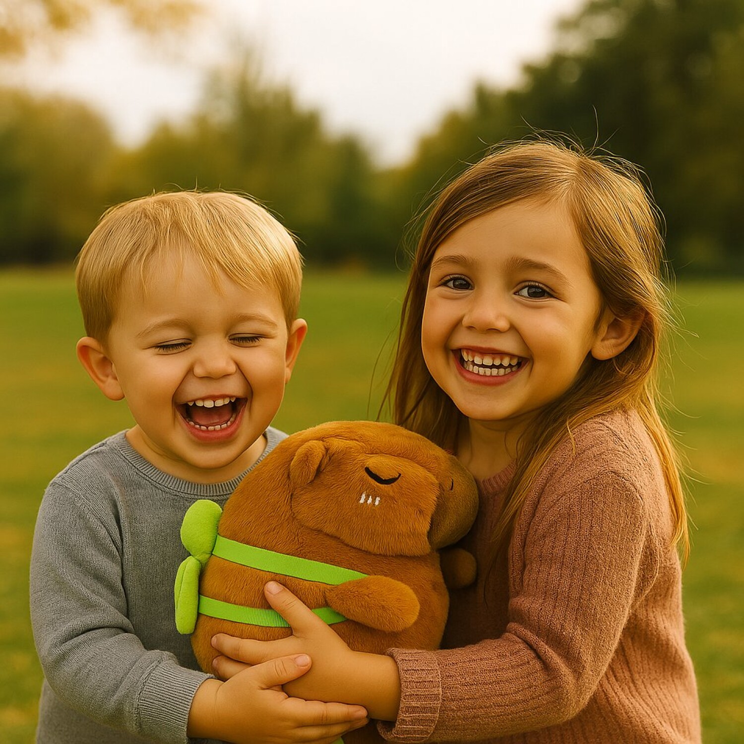 Peluche Capibara Carpincho Capibara Con Mochila De Tortuga - Variante ...