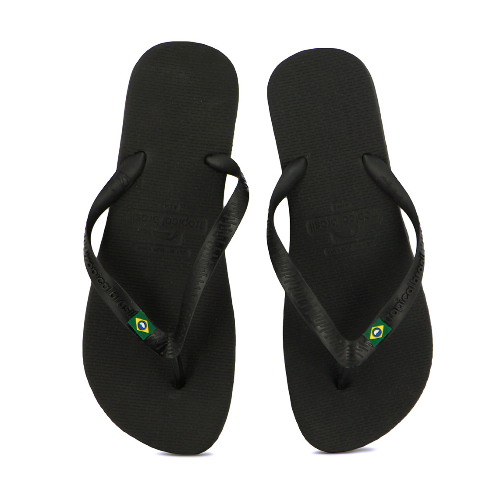 Chanclas Tropical Brasil Ojota Basic De Hombre - Negro - Negro — Macri