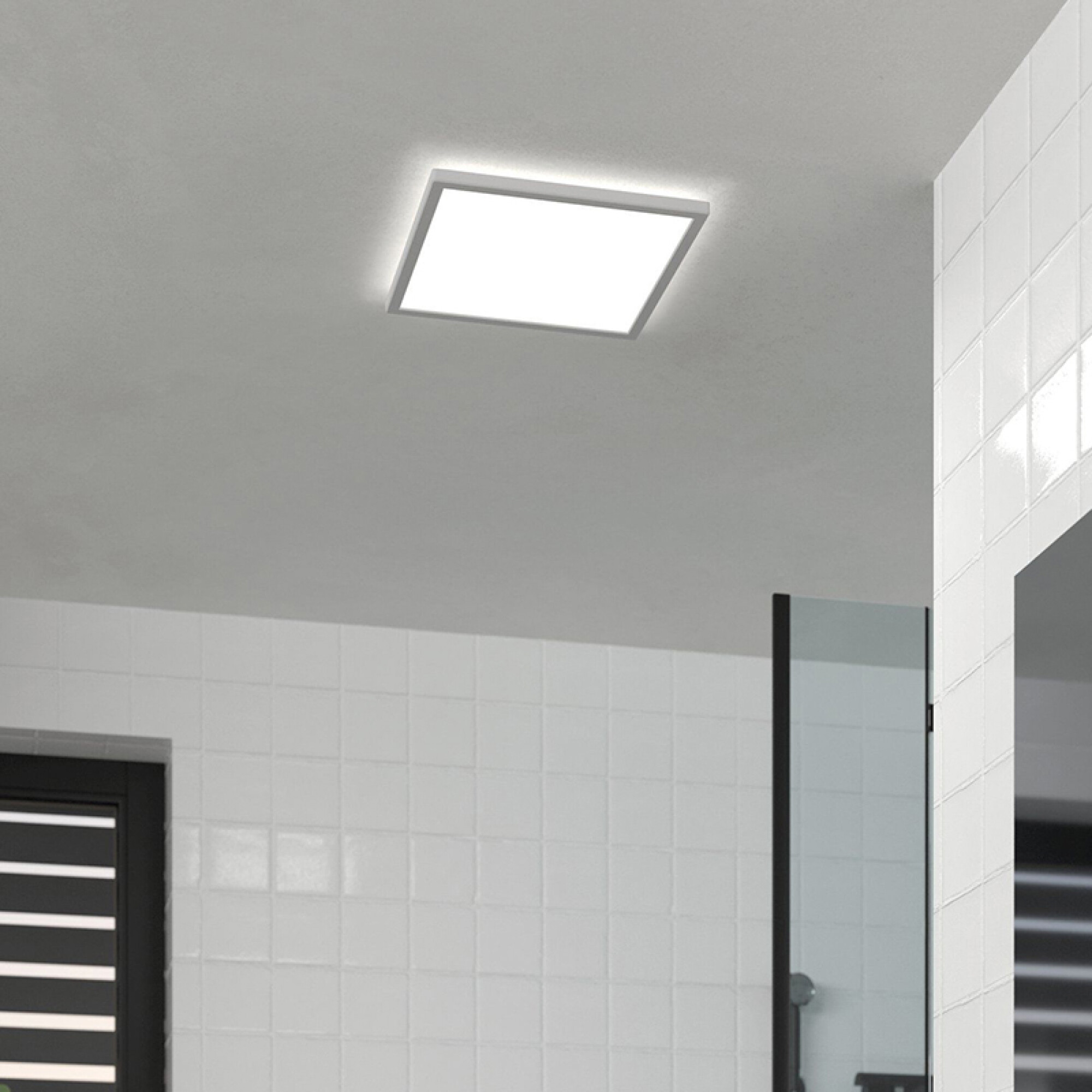 Plafón blanco IP44 LED 17,6W 3 tonos 39x39 ROVITO - EG3618 — Fivisa