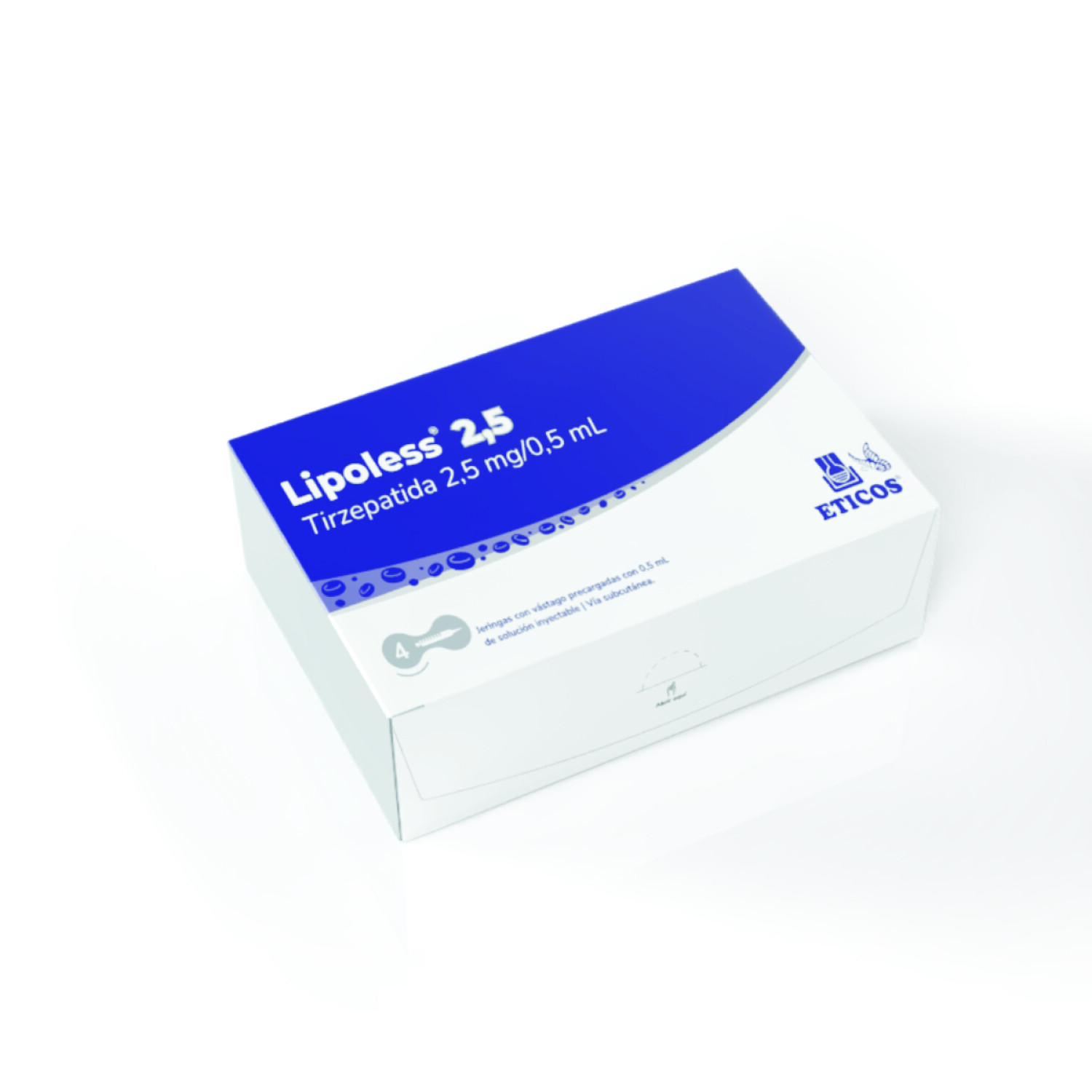 LIPOLESS 2,5 MG x 4 JERINGAS C/VASTAGO — Farmacenter