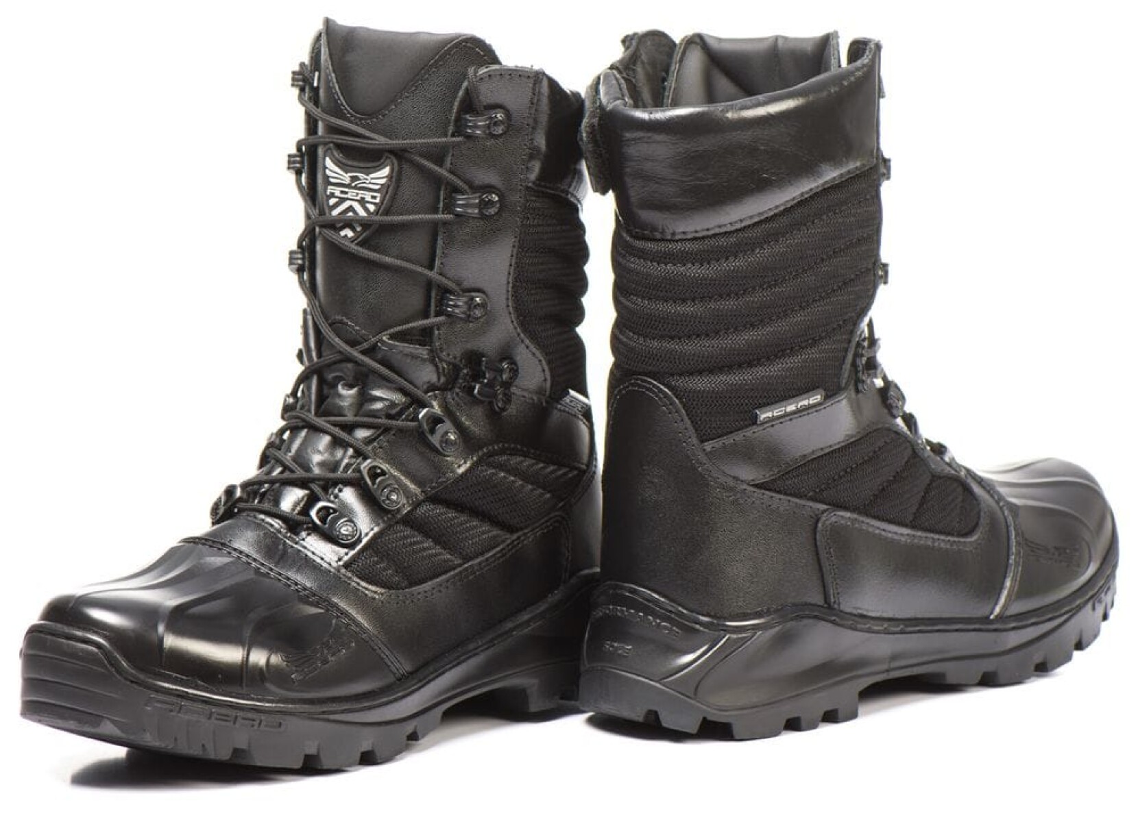 Botas tácticas Acero COMANDO - Cuero legítimo - Negro — Aventureros