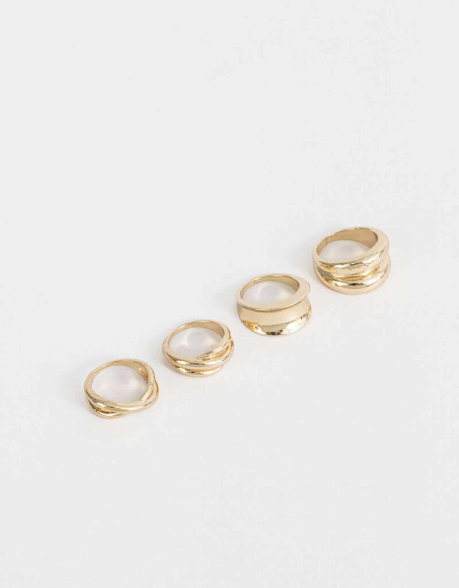 Sets De Anillos De Metal - Dorado — Tienda Soy Santander