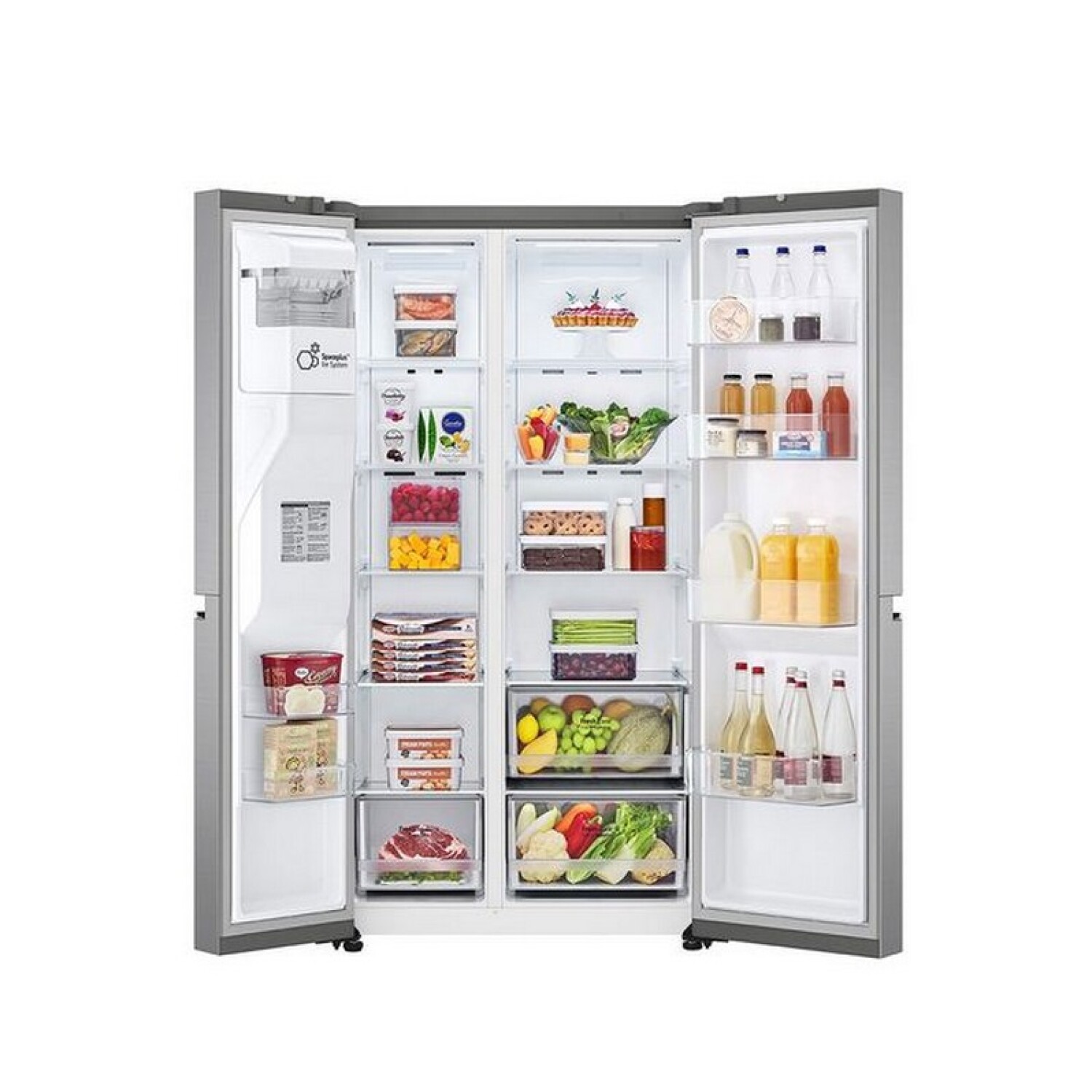 HELADERA LG 637 LTS. SIDE BY SIDE INOX DISP. INVERTER — Electrocentro ...