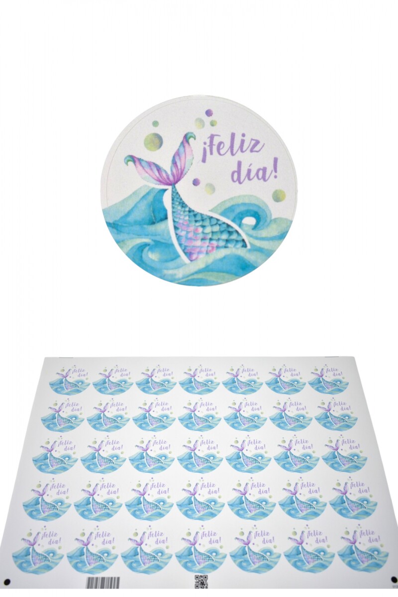 Stickers feliz dia plancha - DISEÑO 8 — PaperPack