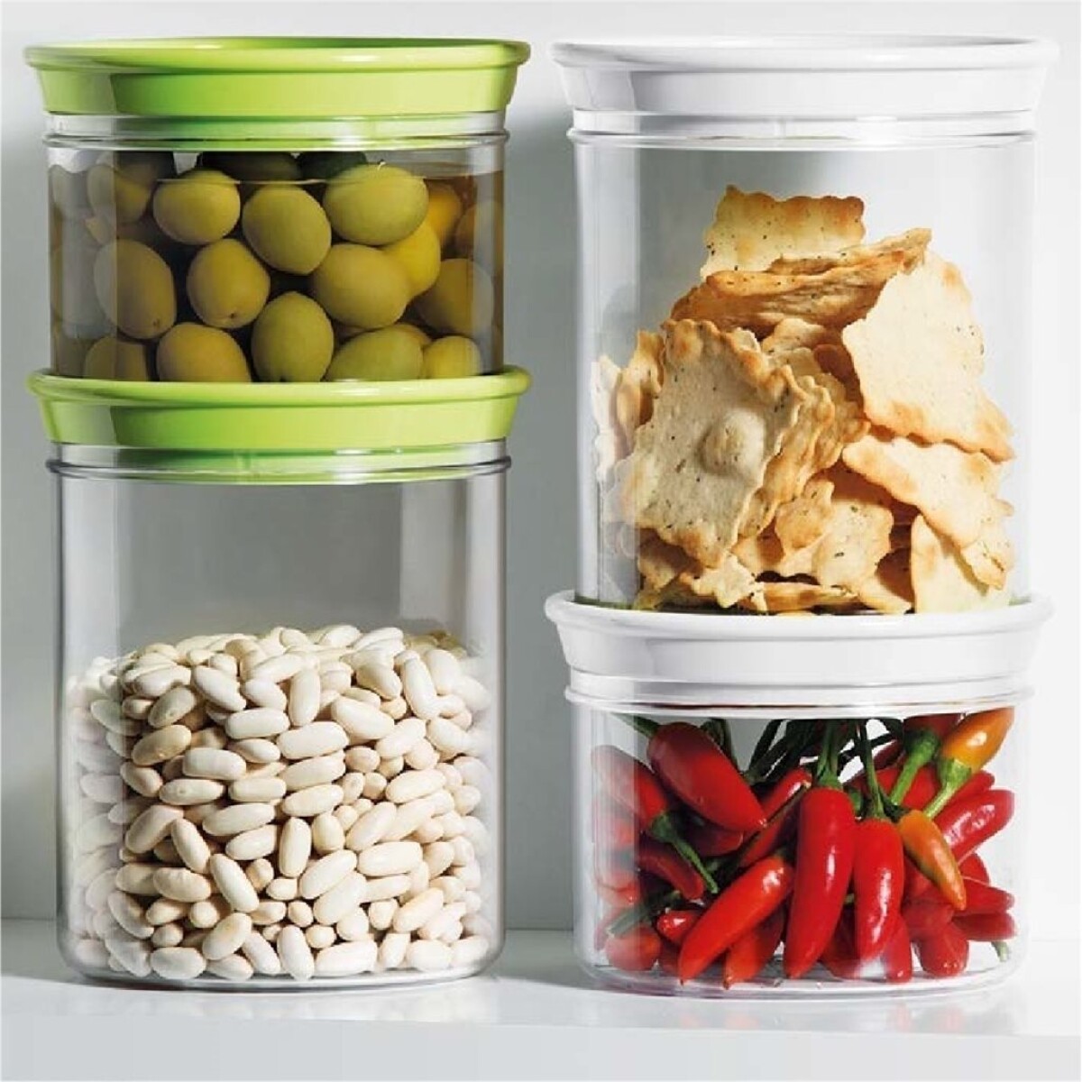 RECIPIENTE CON TAPA BLANCA 500CC FORMECASA — Deco Hogar