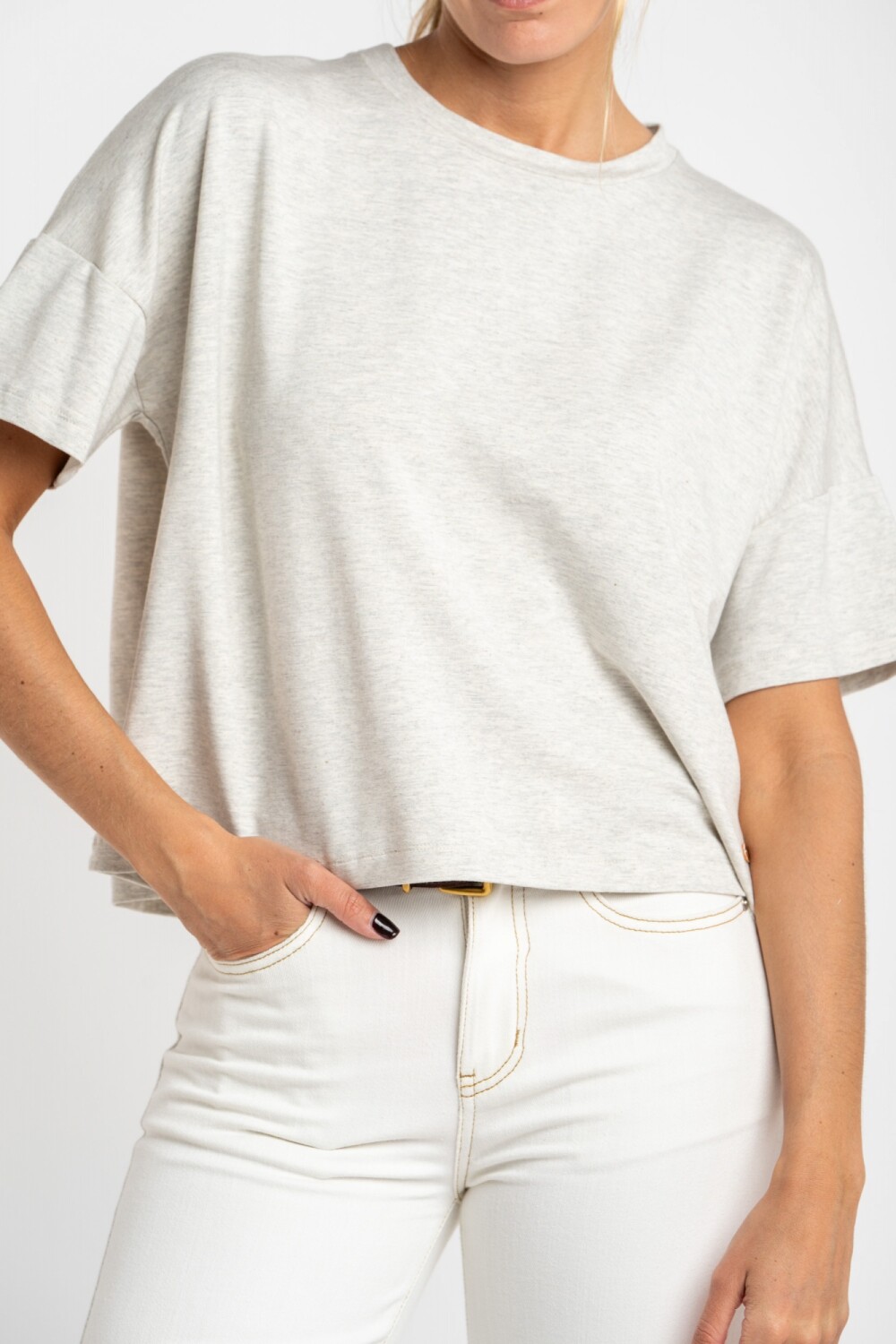 Remera - Gris Melange — Lemon