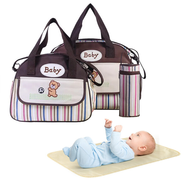 Set Bolso Bebe Maternal 4 Piezas Impermeable Resistente — Atrix