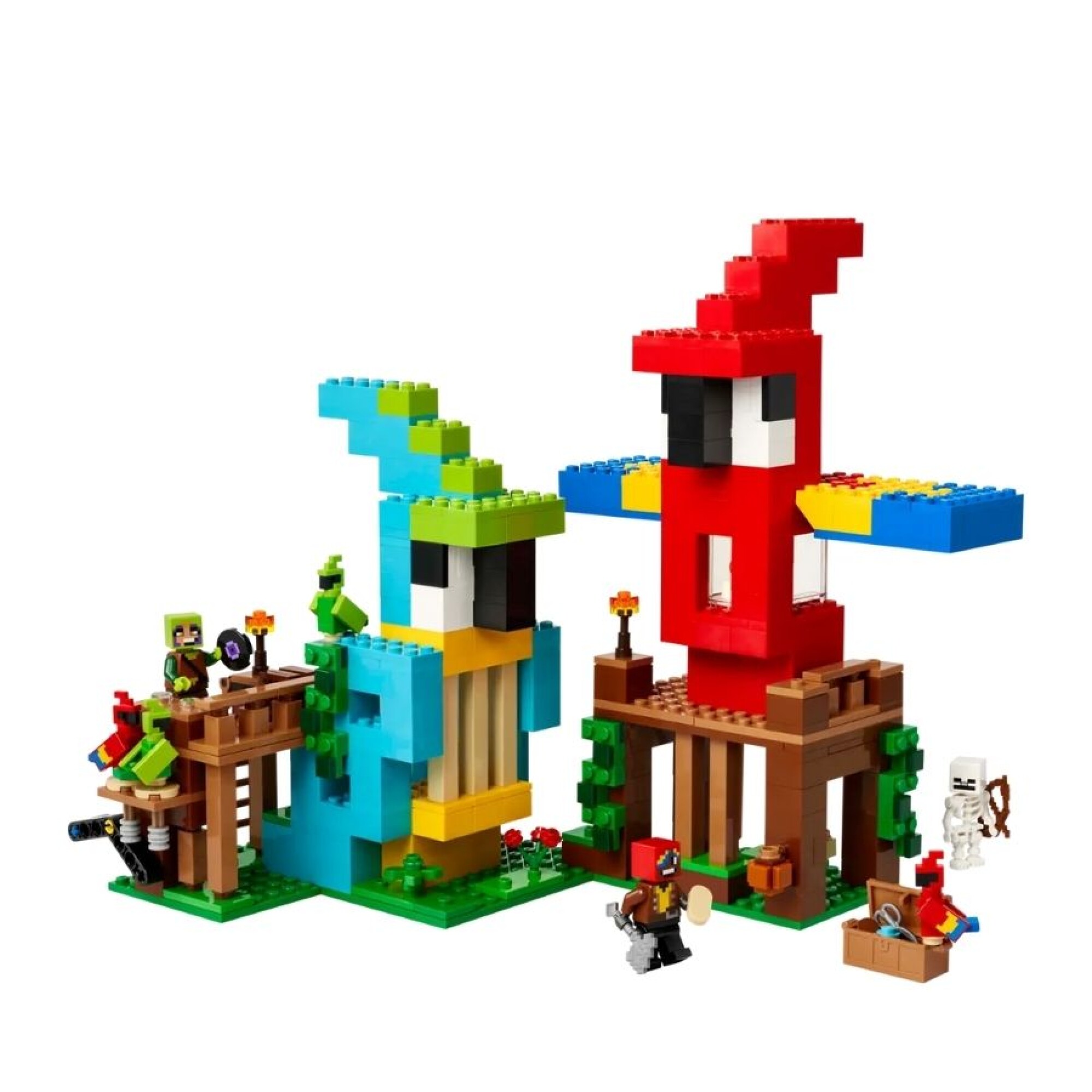 LEGO® Minecraft – Las Casas-Loro (21282) | Set de 535 Piezas ...