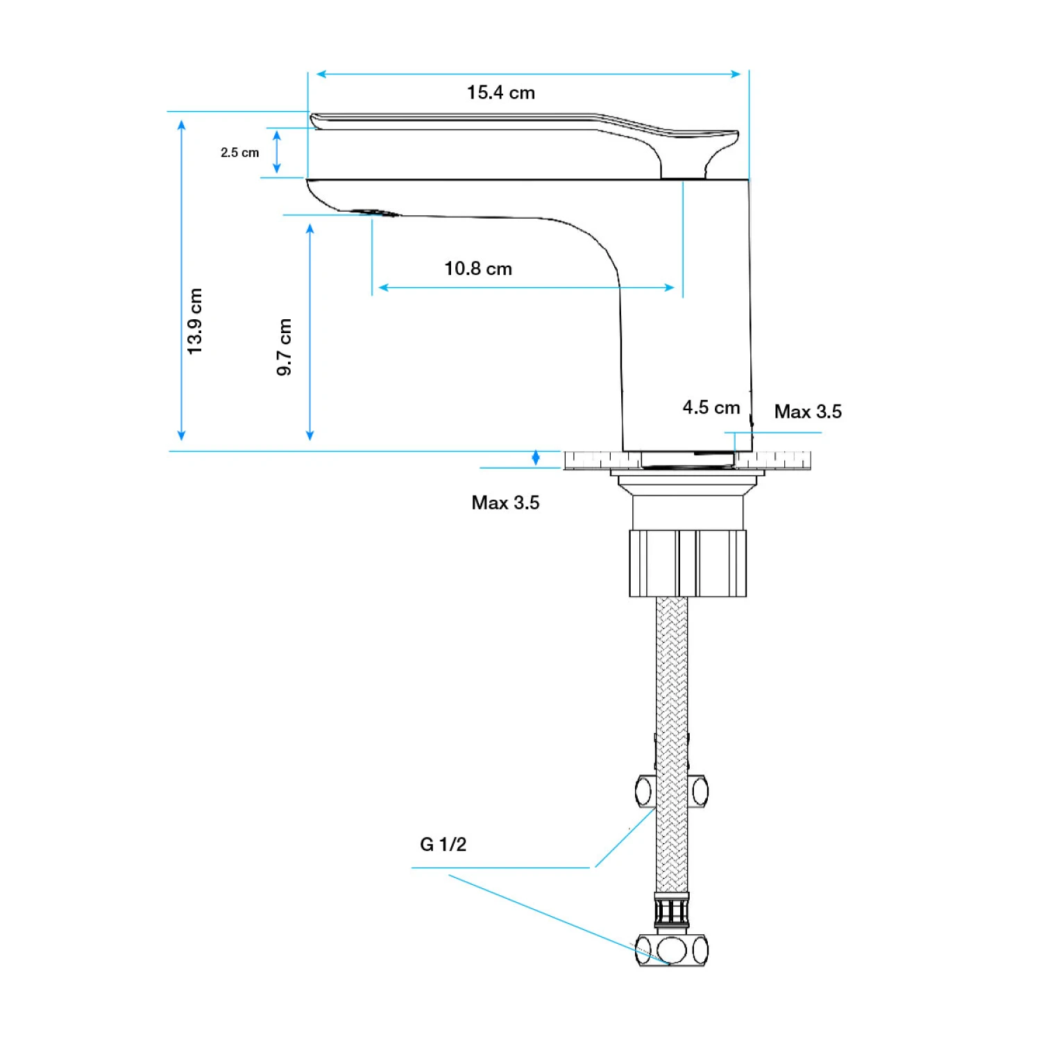 GRIFERIA DE LAVATORIO MONOCOMANDO DORADO AQUALIA — Acher Cerámicas