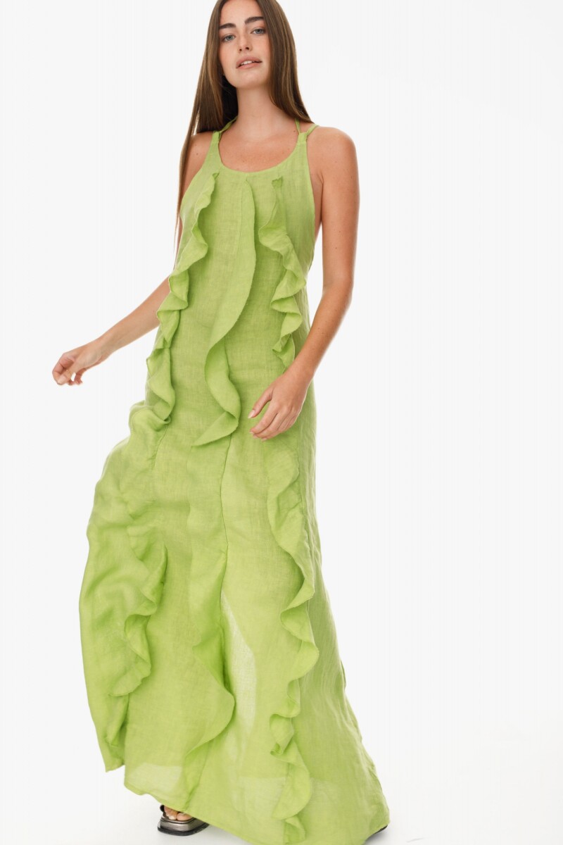 Vestido Miel - Verde Pistacho — PetraStore