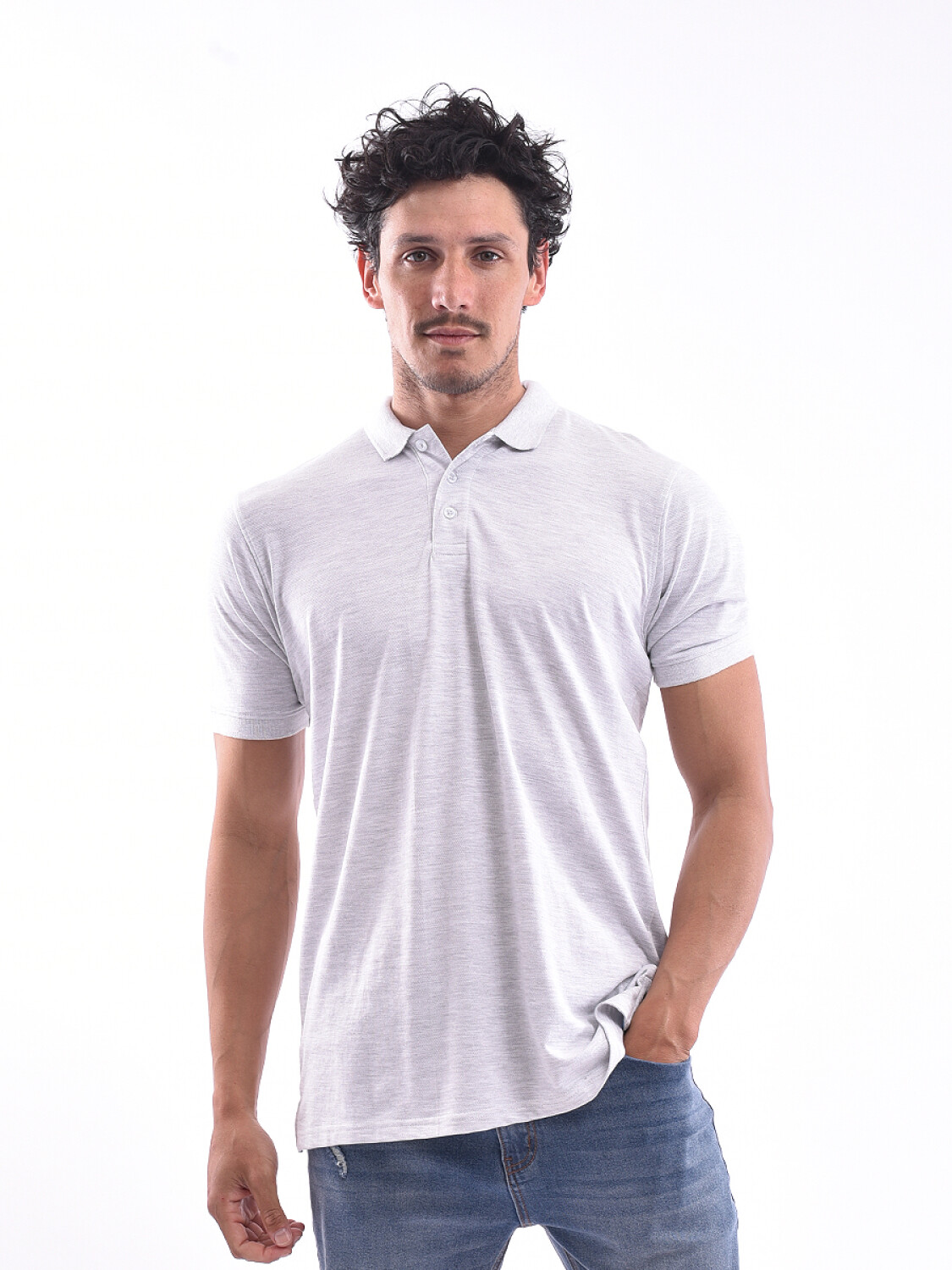 REMERA ZANTE - GRIS MELANGE C — Guapa