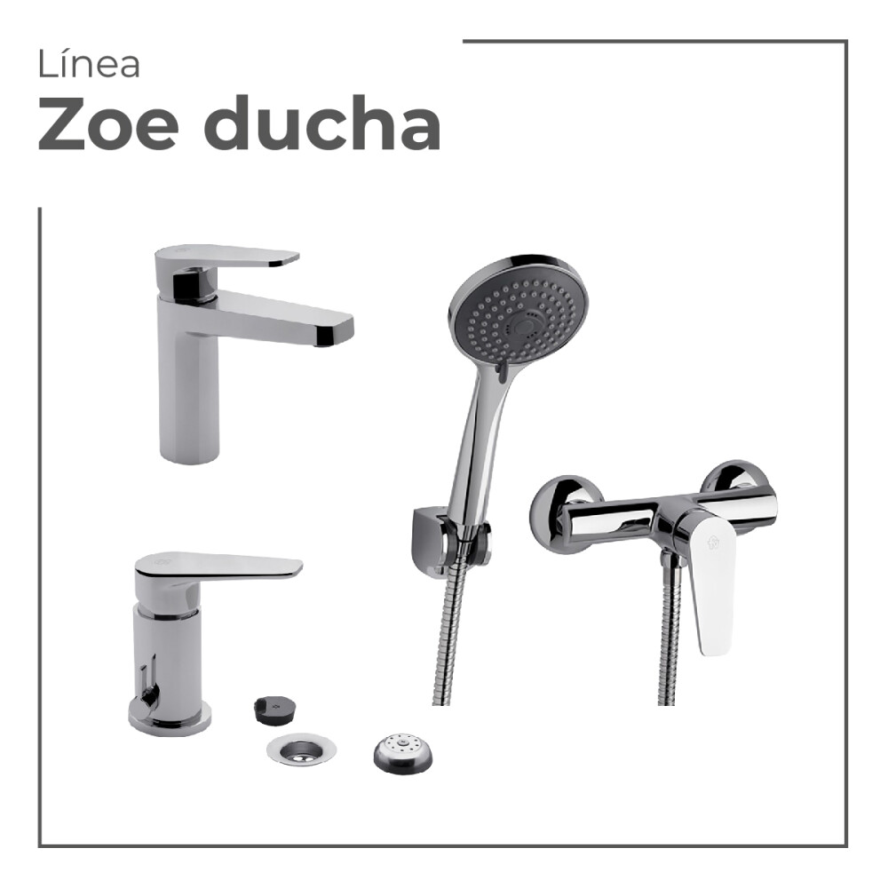 Juego De Griferia Modelo Zoe - Lavatorio + Bidet + Ducha — Castro