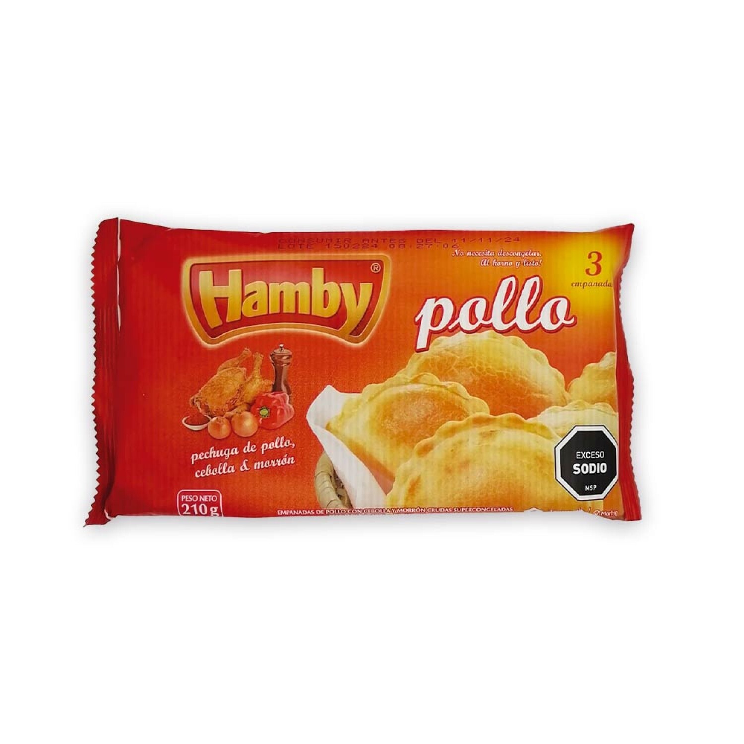 EMPANADAS POLLO X 3 HAMBY — Hola Congelados