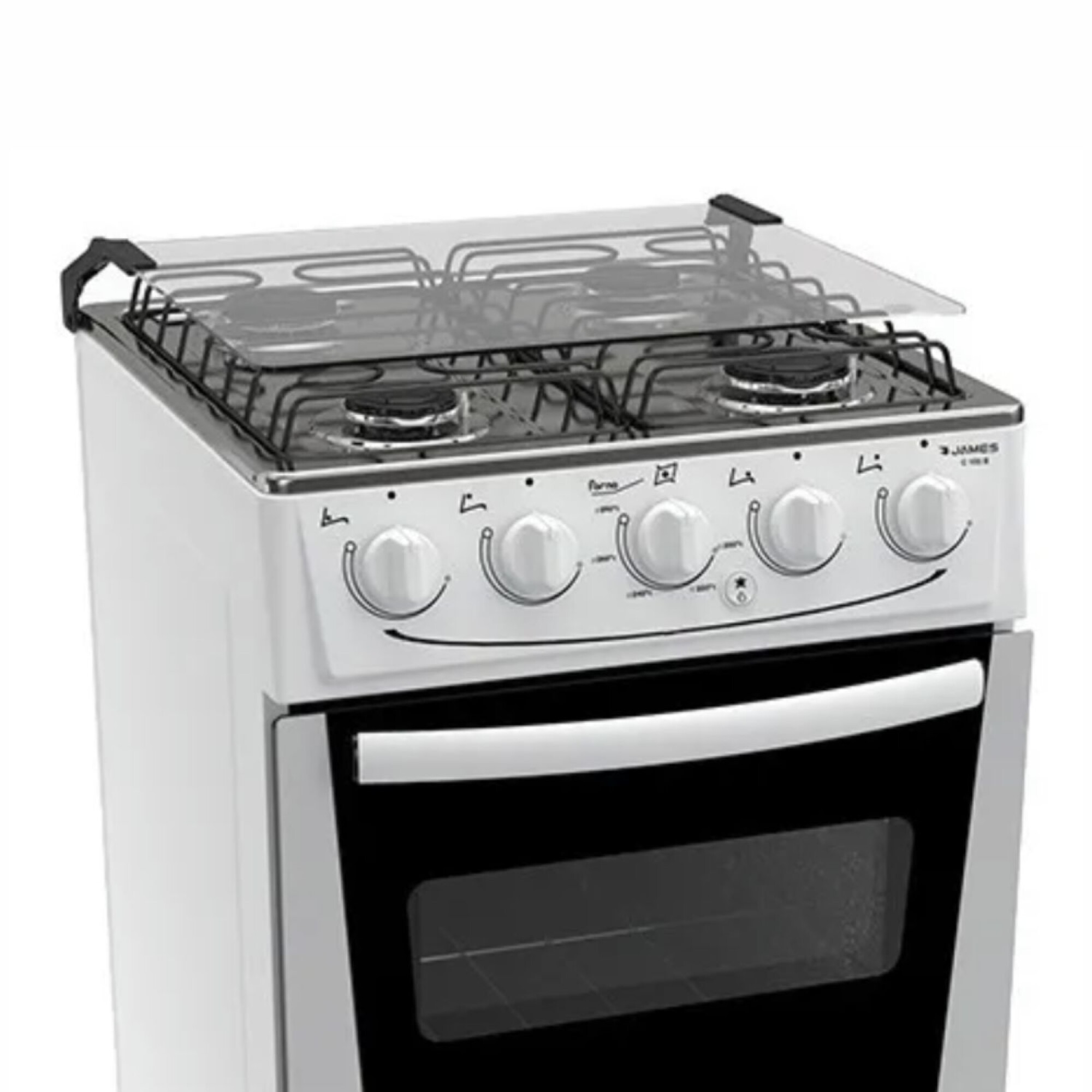 Cocina Gas James Horno Autolimpiante 4 Hornallas Termocupla - Blanco ...
