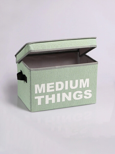 CAJA ORGANIZADORA MEDIUM THINGS - VERDE CLARO — Guapa