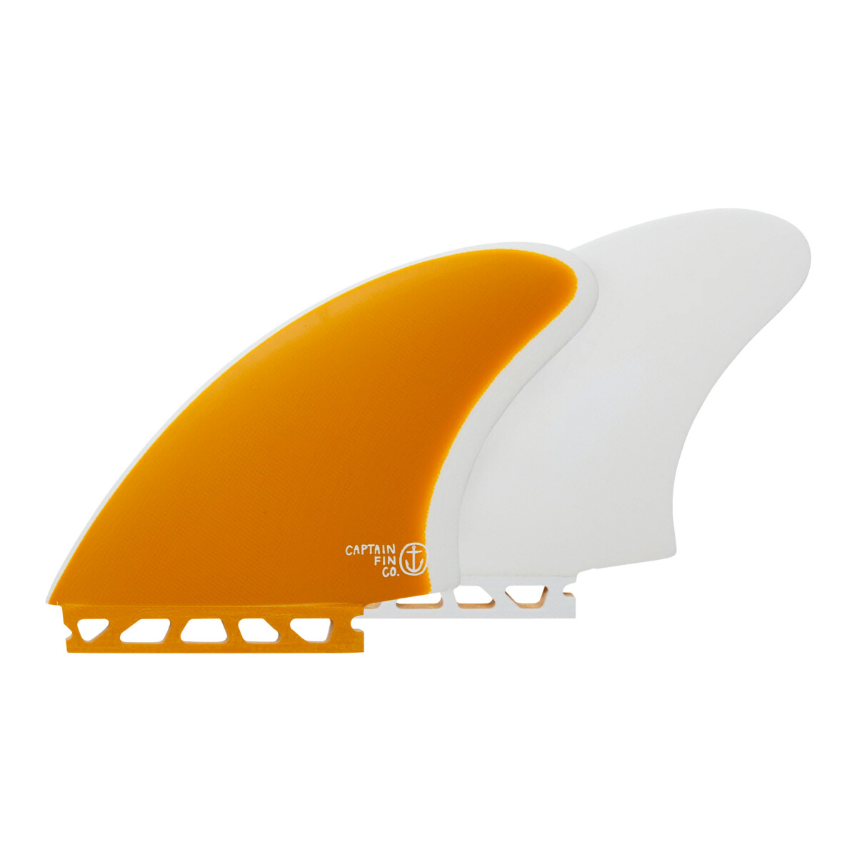 Quillas Captain Fin Keel TWIN - Yellow - Futures System — República