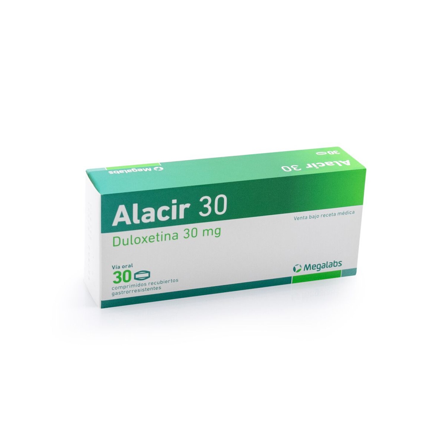 ALACIR 30 MG. CJ X 30 COMP. REC. — Farmacenter