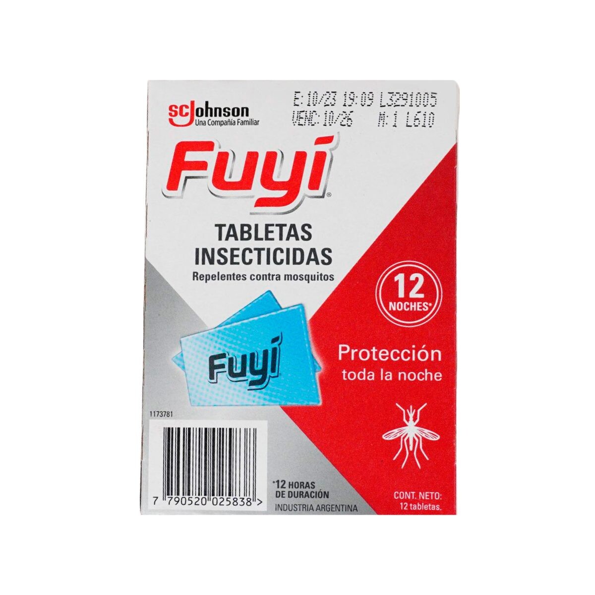 Tabletas Fuyi 12 unidades — El Clon