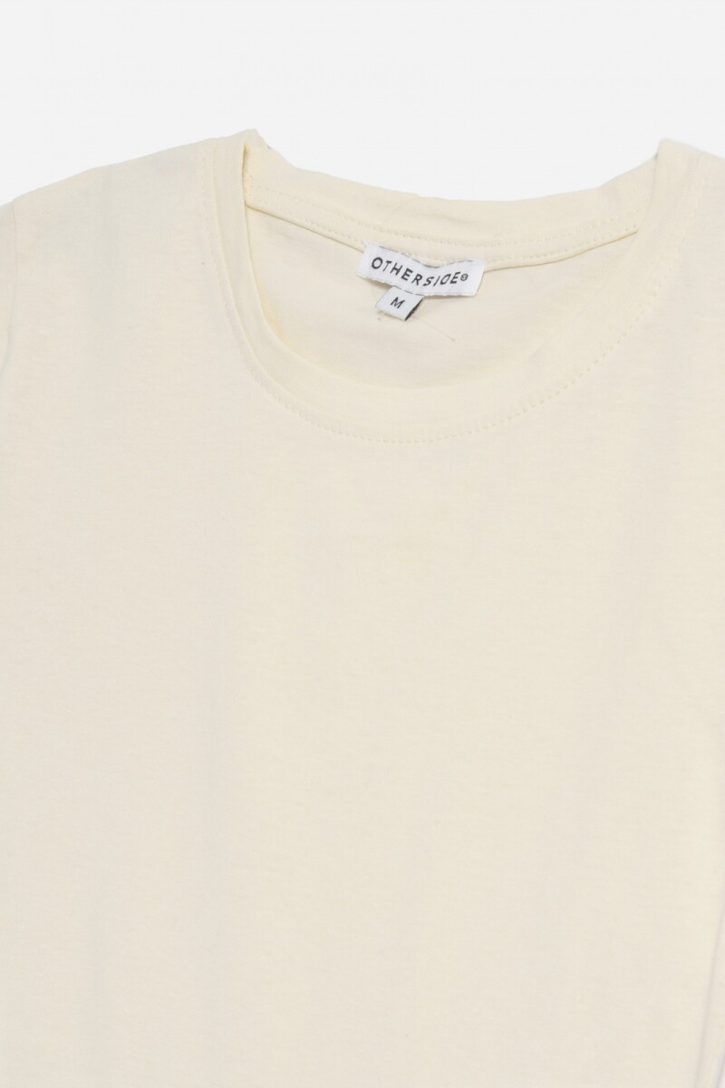 Remera básica cuello redondo - Crudo — Otherside