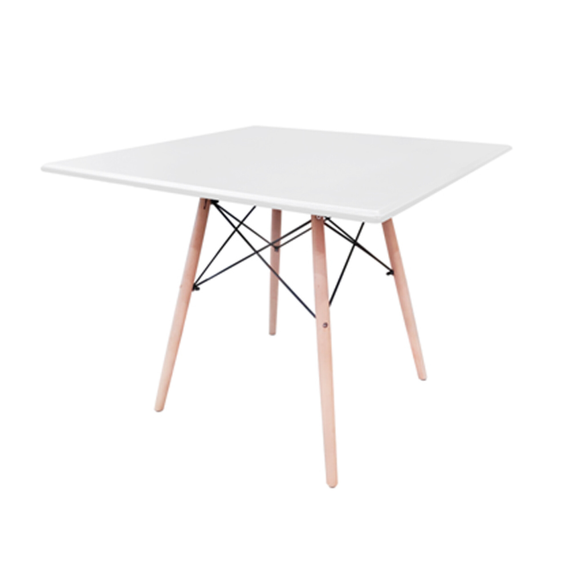 MESA EAMES CUADRADA (90X90) - COLOR BLANCA — Champagne Home & Deco