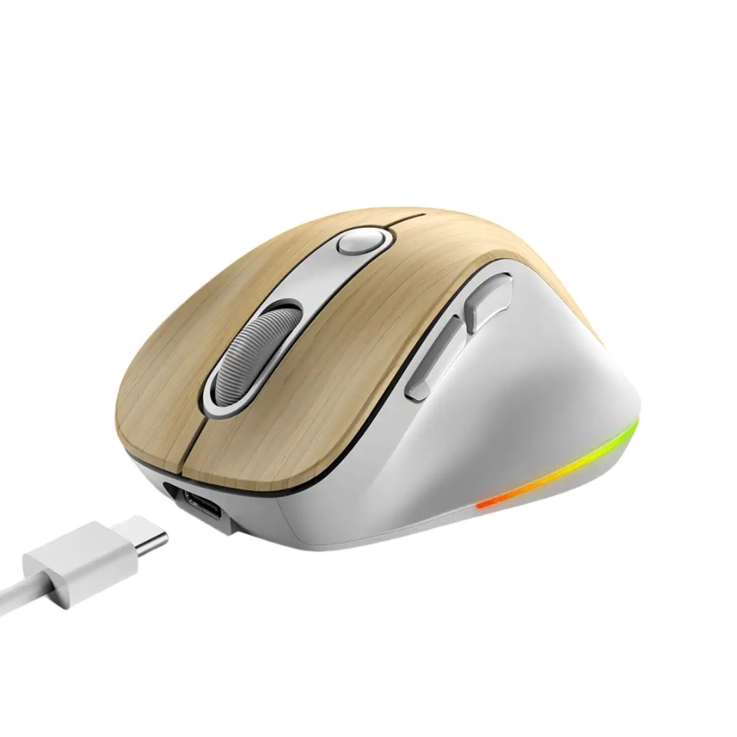 Mouse Genius Ergo 9000S Pro Madera — Universo Binario