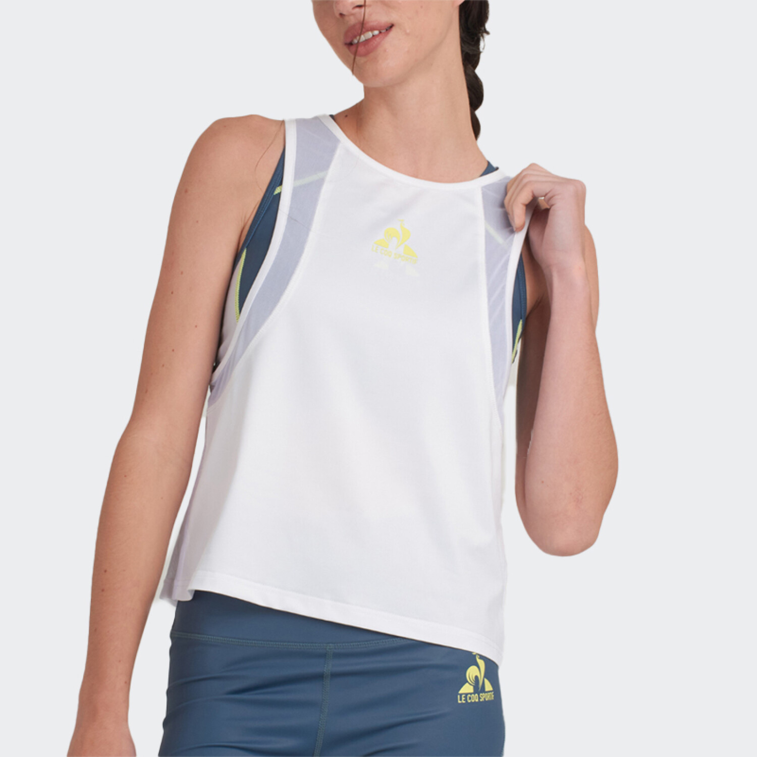 Musculosa Le Coq Sportif Training Tull - Blanco — Fitpoint