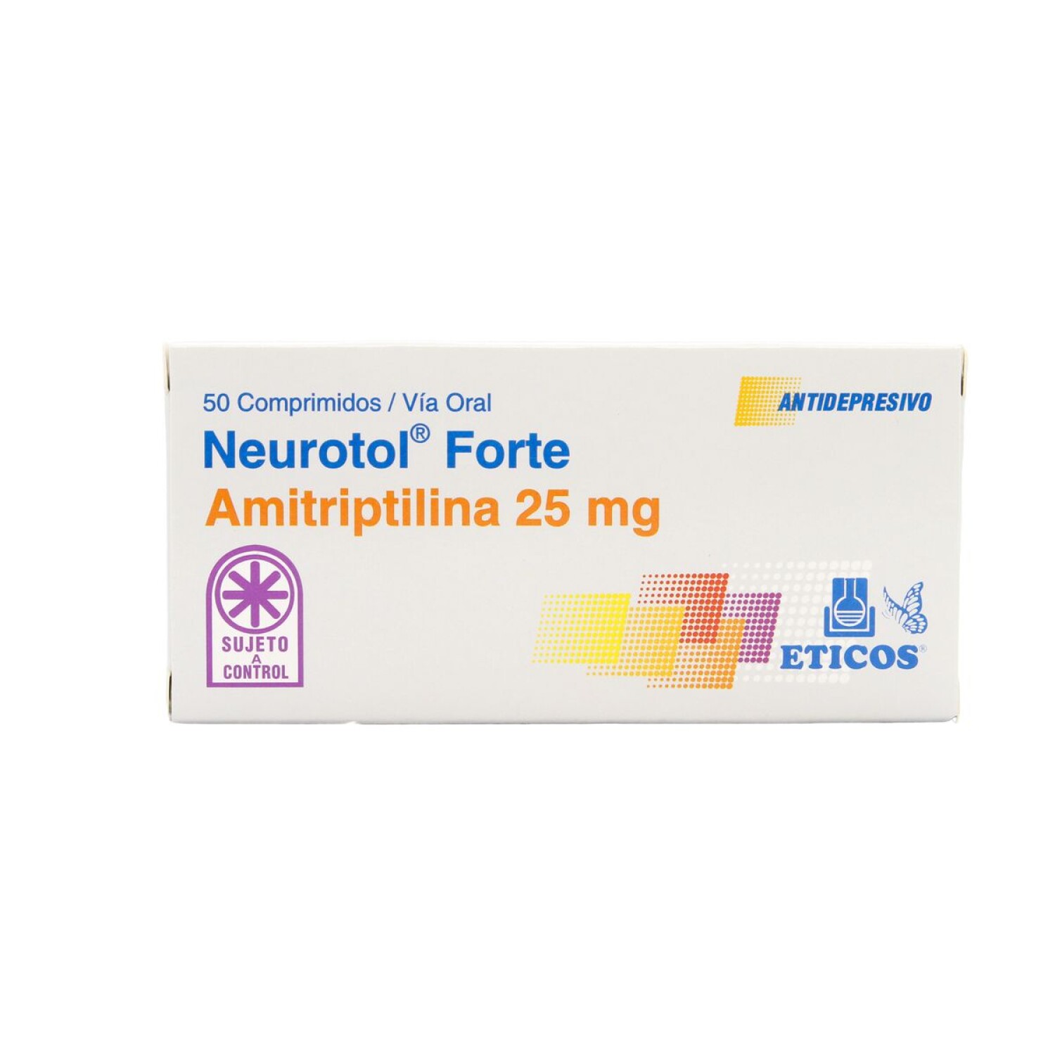 NEUROTOL FORTE 25 MG. CJ X 50 COMPRIMIDO — Farmacenter