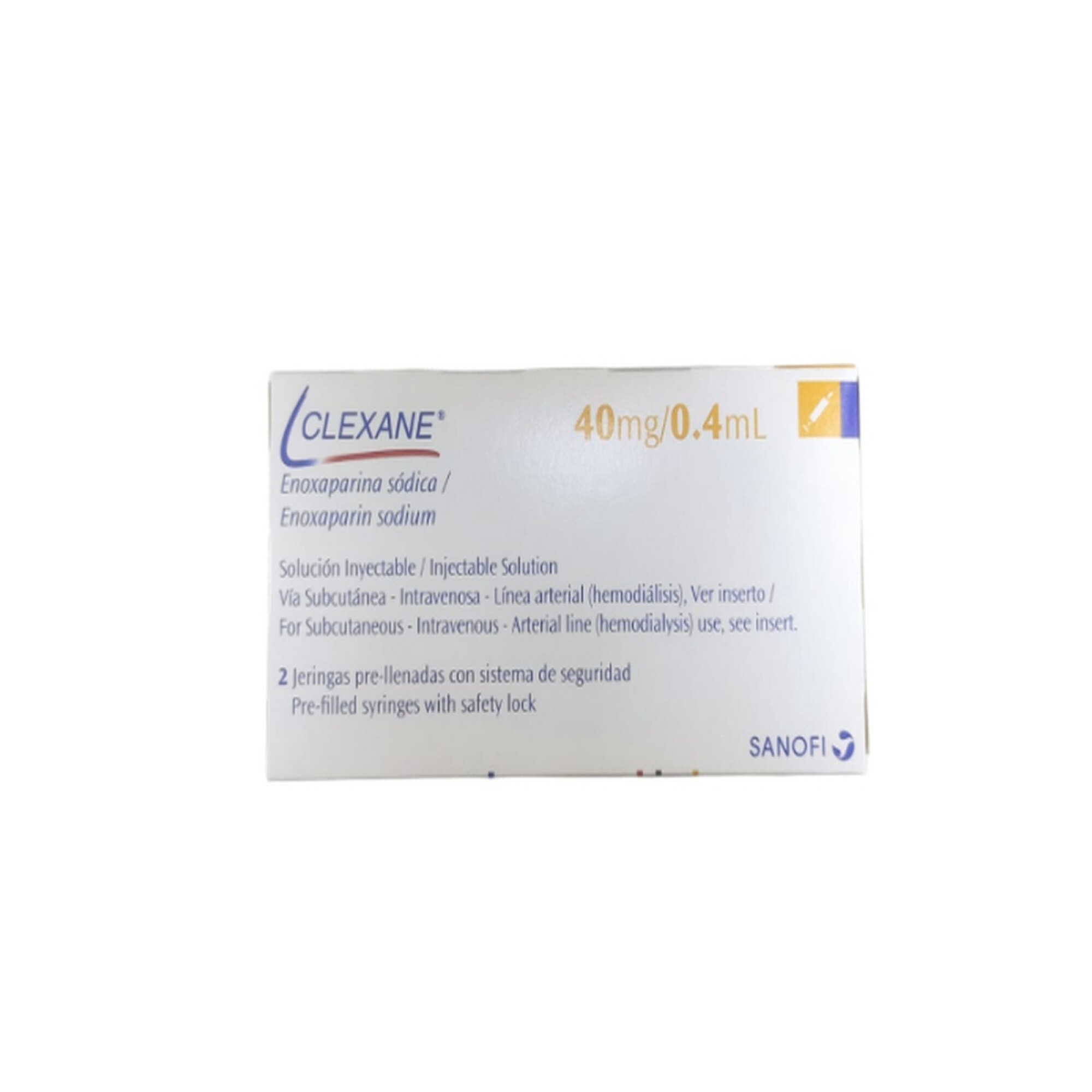 CLEXANE 40 MG CJ X 2 JERINGA PRELL. — Farmacenter