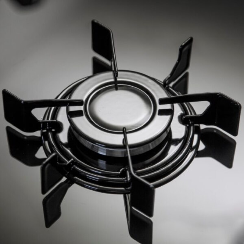 Cocina A Gas James 4 Hornallas Con Mesada De Vidrio Blanca C 690 V ...