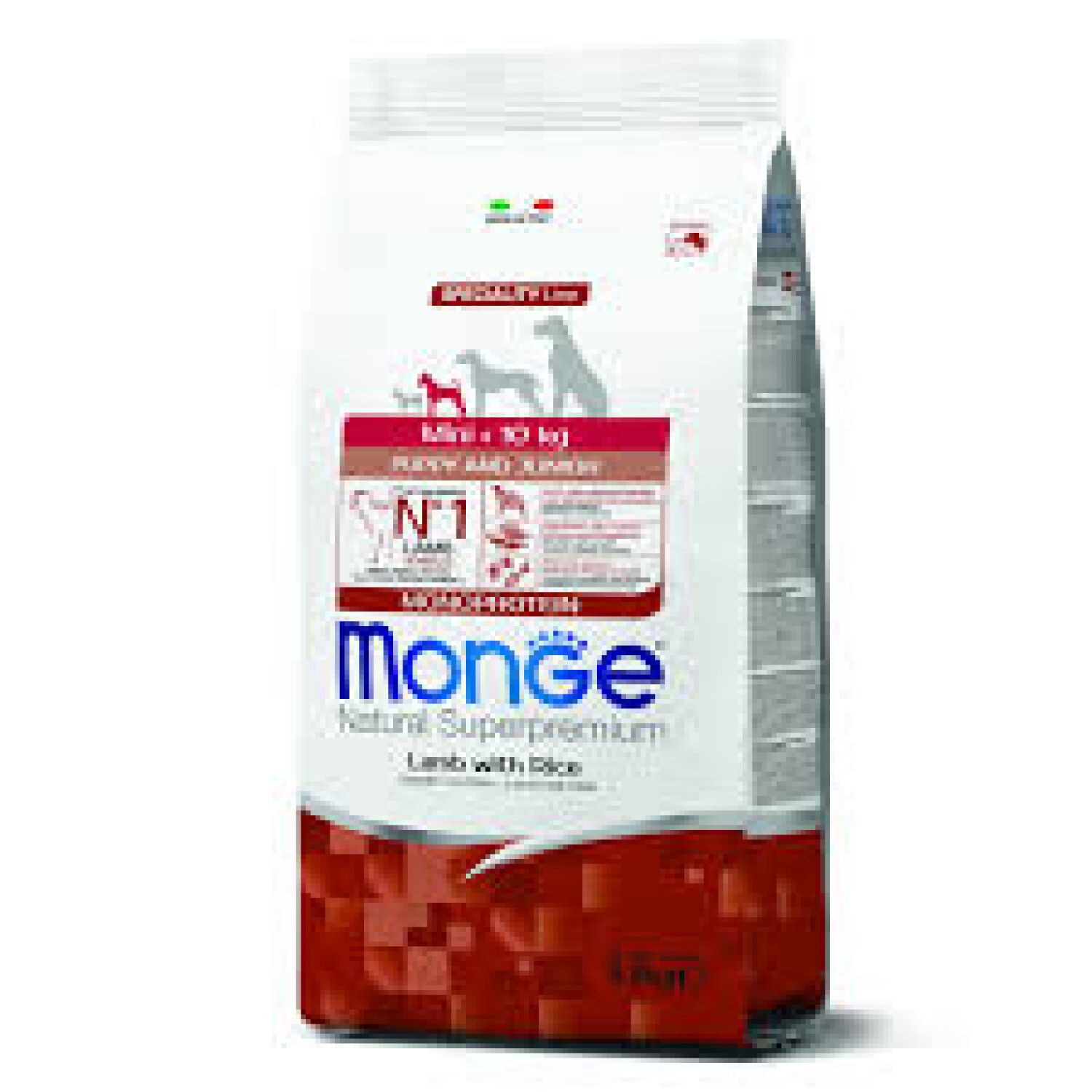 MONGE DOG MINI PUPPY LAMB MONOPROTEINA 2.5 kg - Monge Dog Mini Puppy ...