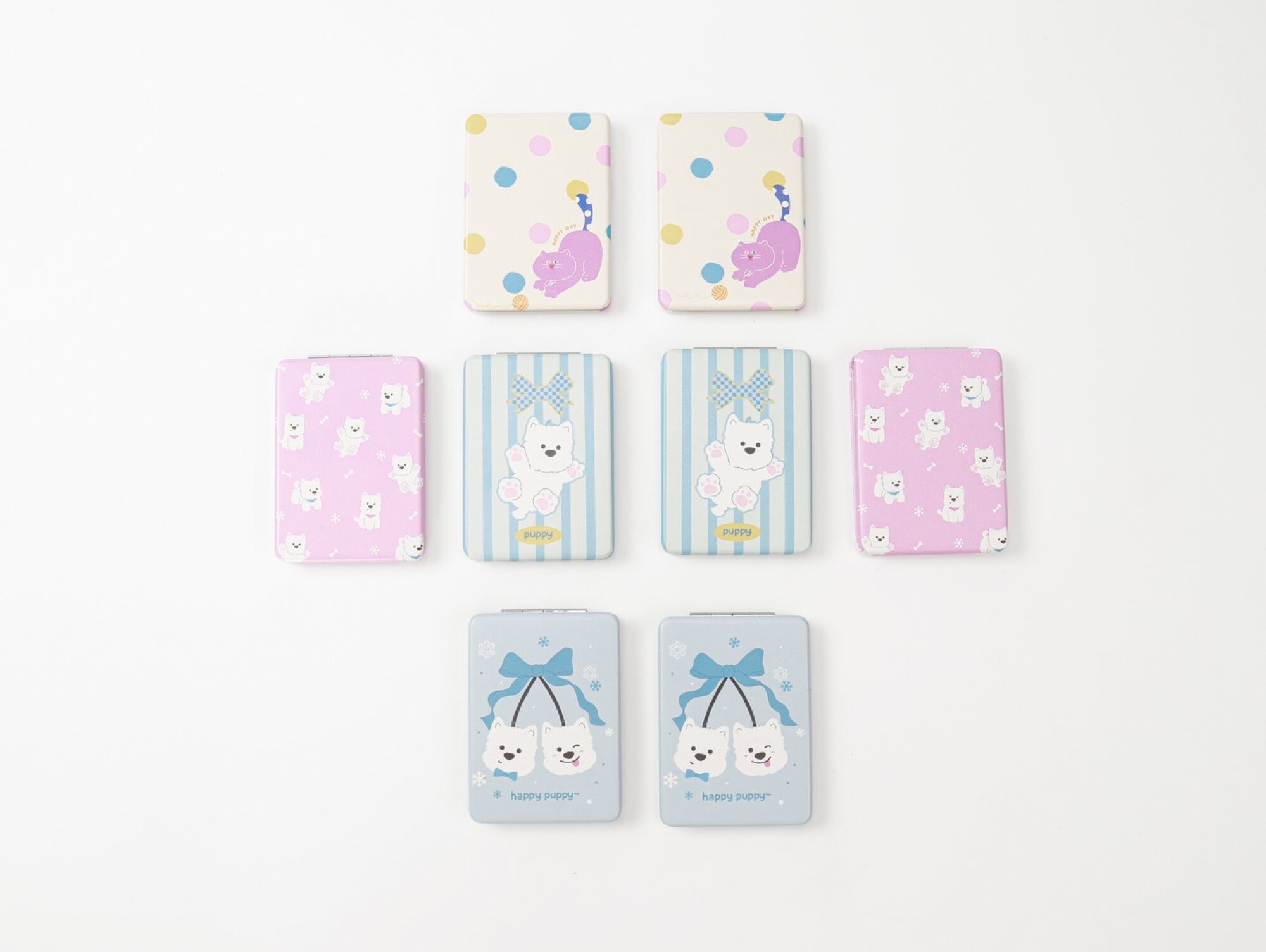 ESPEJO RECTANGULAR PLEGABLE DUODUO Y MIMI — MUMUSO