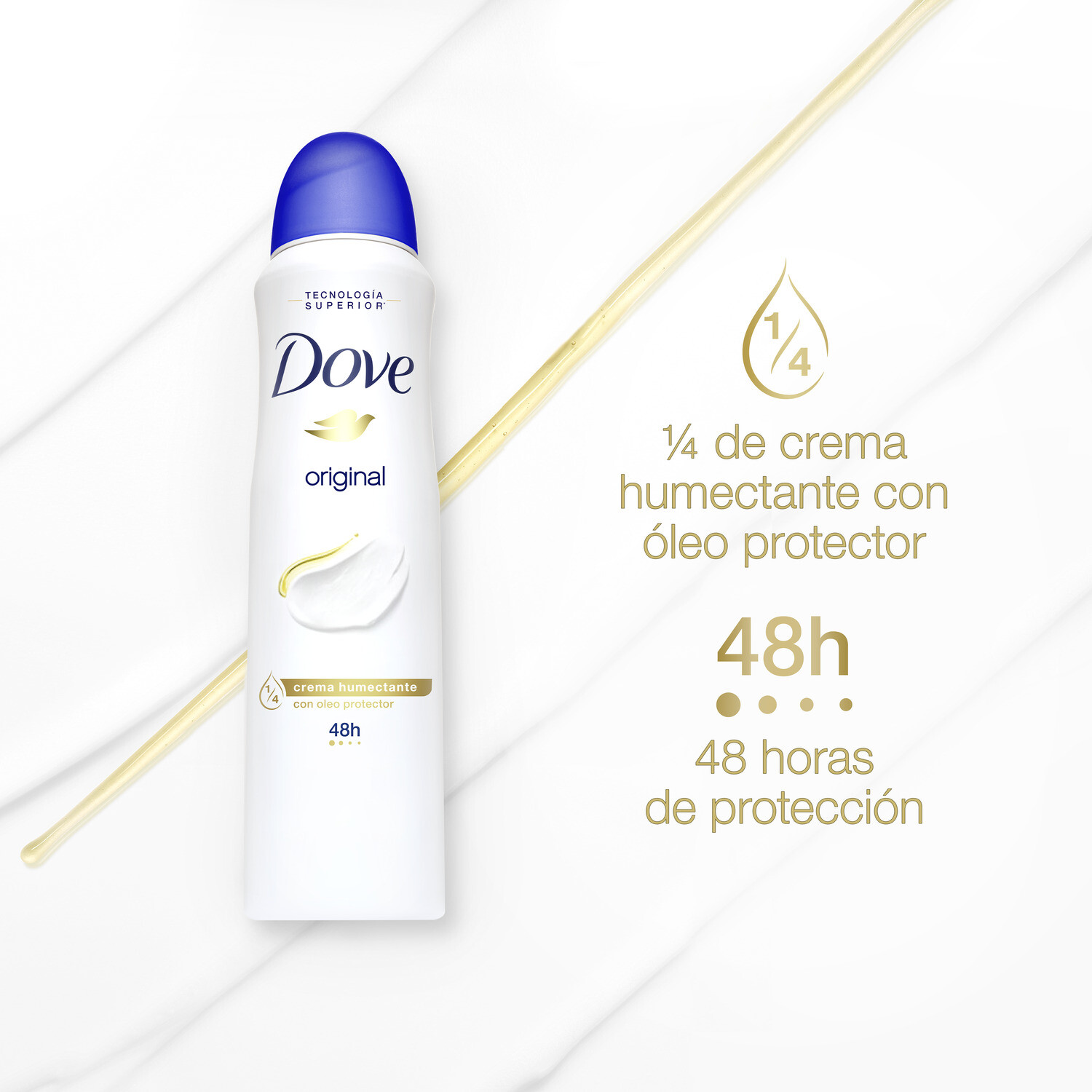 Dove Desodorante antitranspirante Aerosol Original Femenin — San Roque