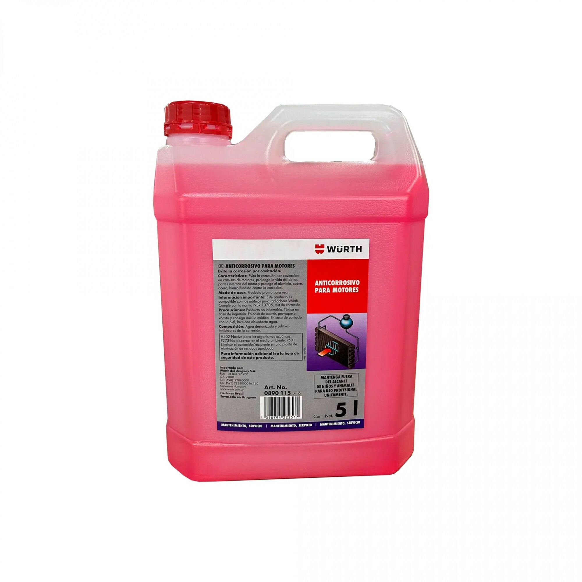 Wurth Anticorrosivo 5L Rosa — Rolling