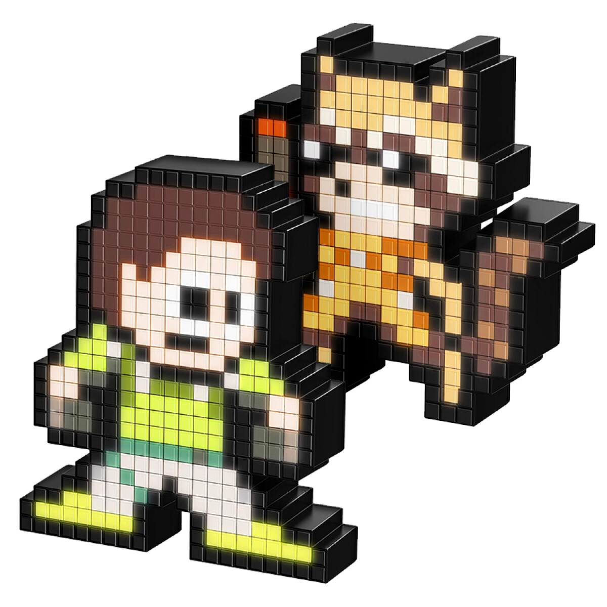 Veladoras Rocket Racoon vs Chris Redfield - Pixel Pals — X Uruguay