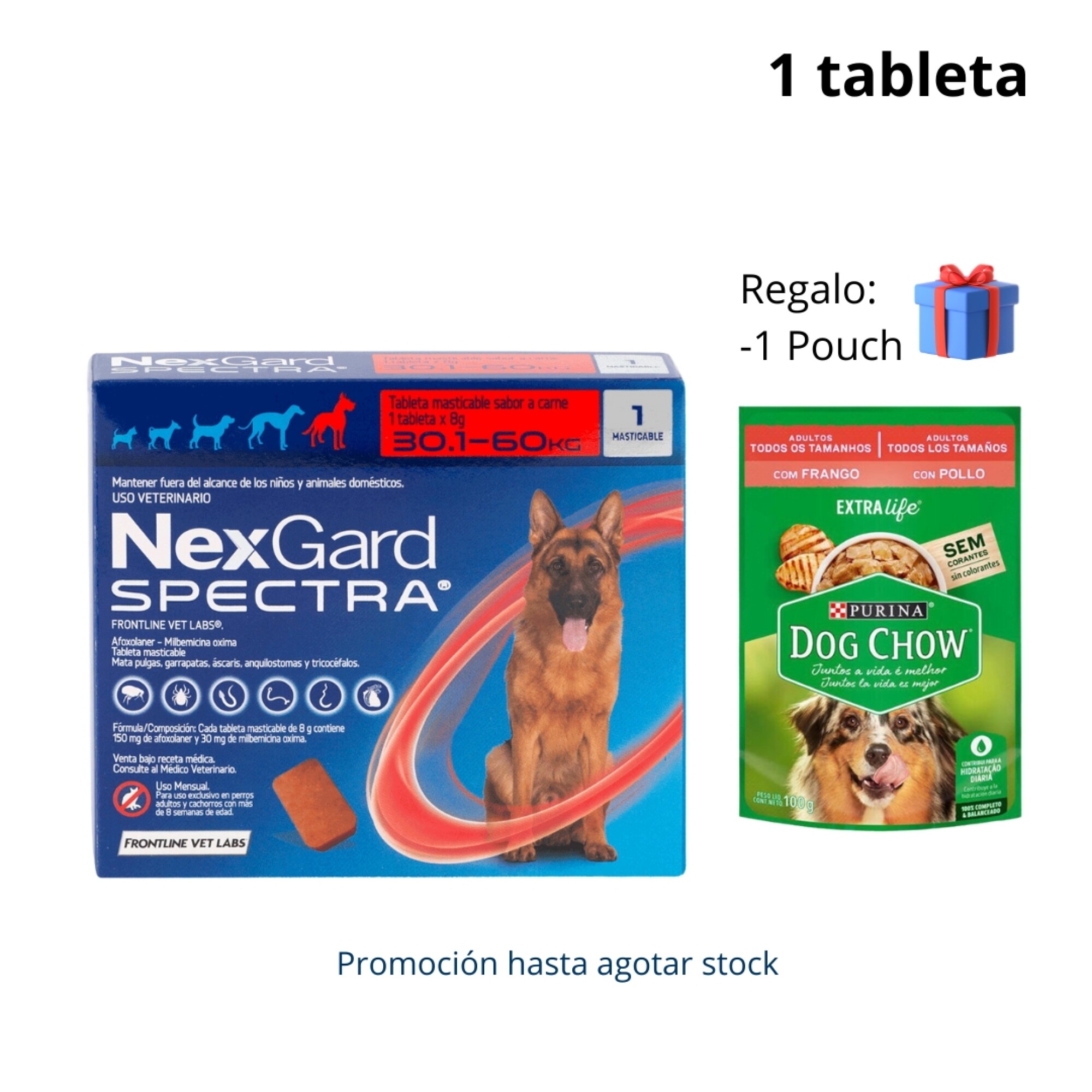 Nexgard Spectra Xl 1 Comp 30 - 60 Kg — Vet. Las Garzas