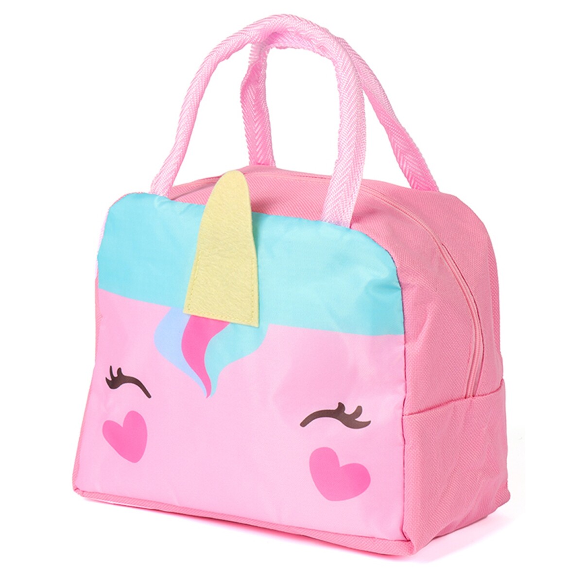 Lonchera Infantil Canva con Diseño en Relieve - Rosa — Electroventas